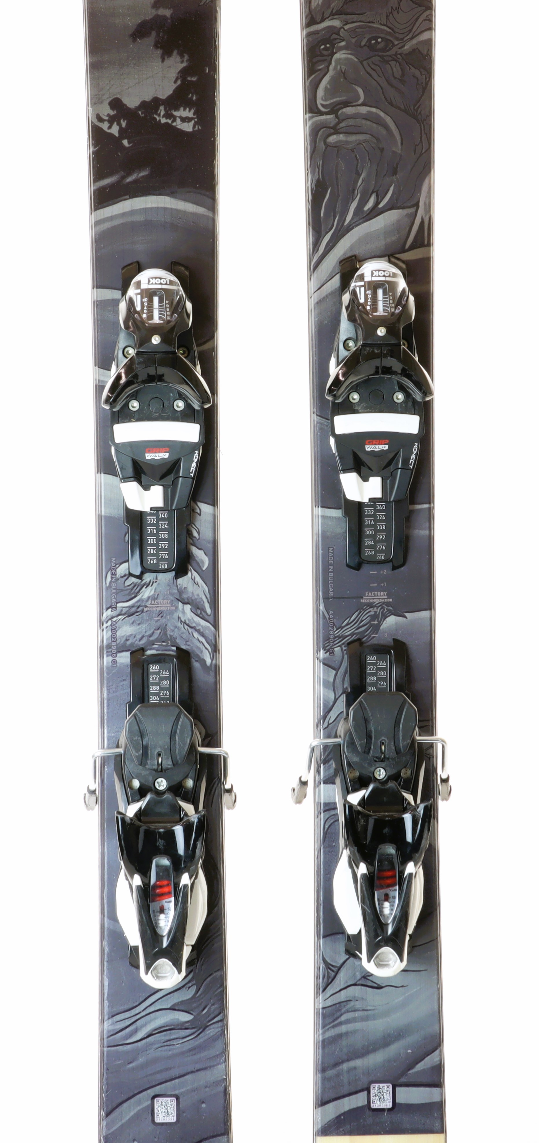 Used 2022 Atomic Bent Chetler 100 skis w/ Look SPX 12 bindings, size 188 (Option 220667 ...