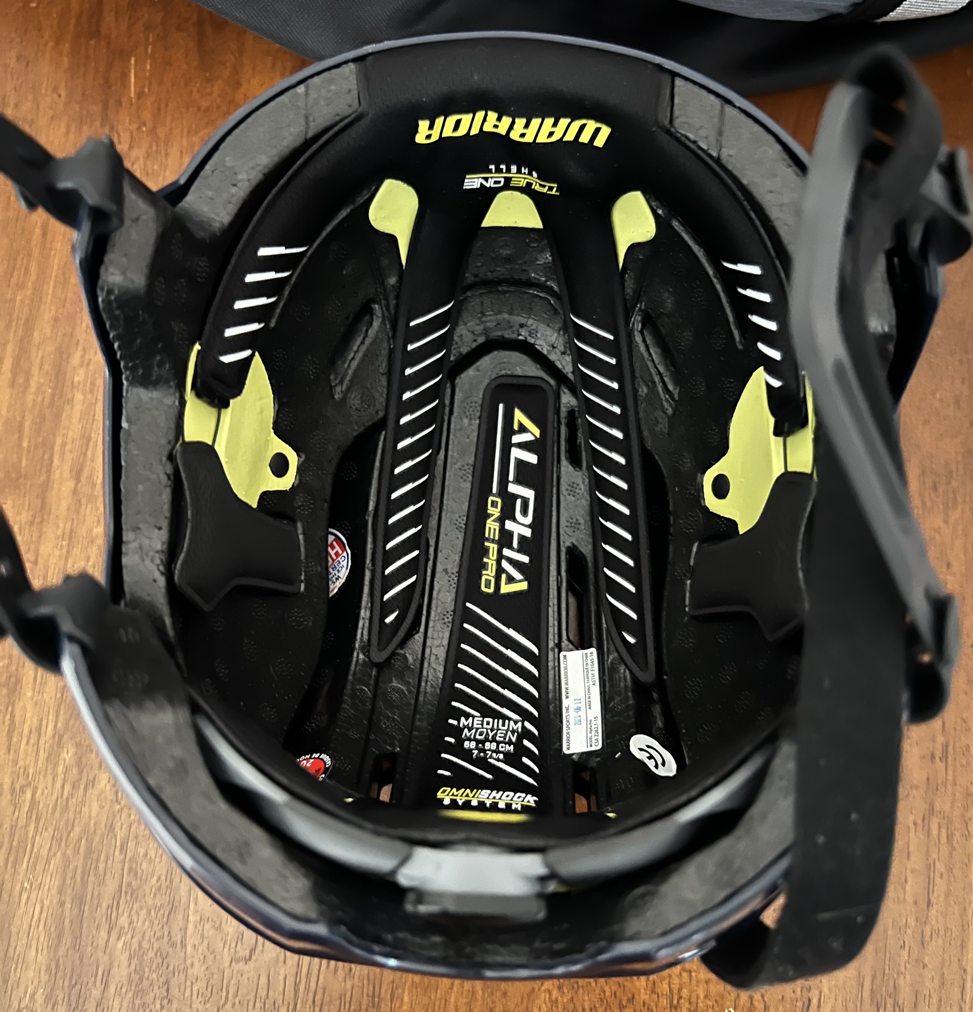 Warrior Alpha One Pro Medium Navy Helmet | SidelineSwap