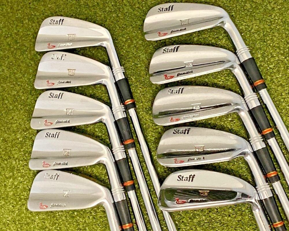Wilson Staff Goose-Neck Iron Set (1-9,S) RH Wilson Dyna-Step Stiff ...