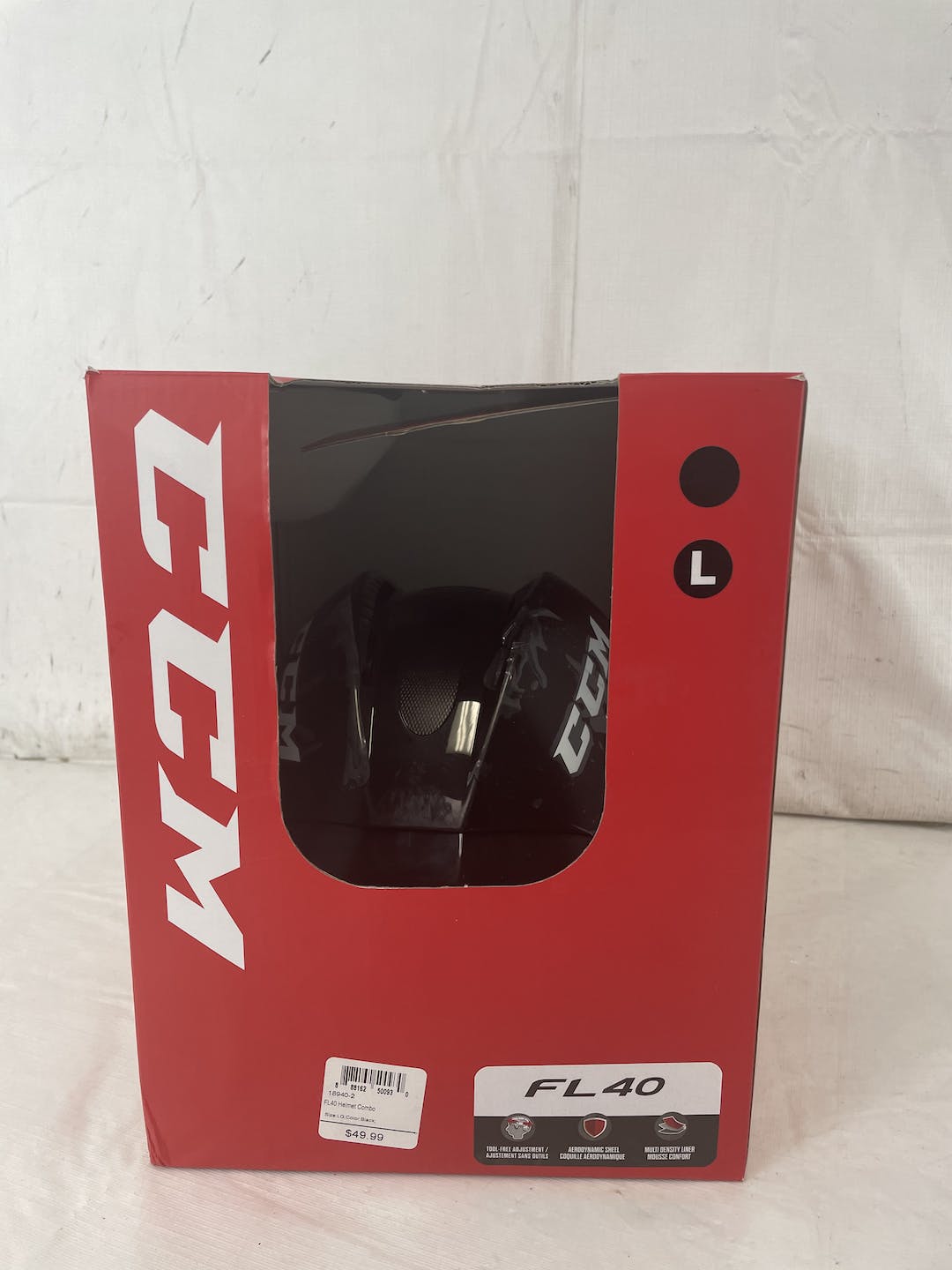 New Ccm Fl40 Lg Hockey Helmet - Hecc Certification Ends Feb 2024 ...