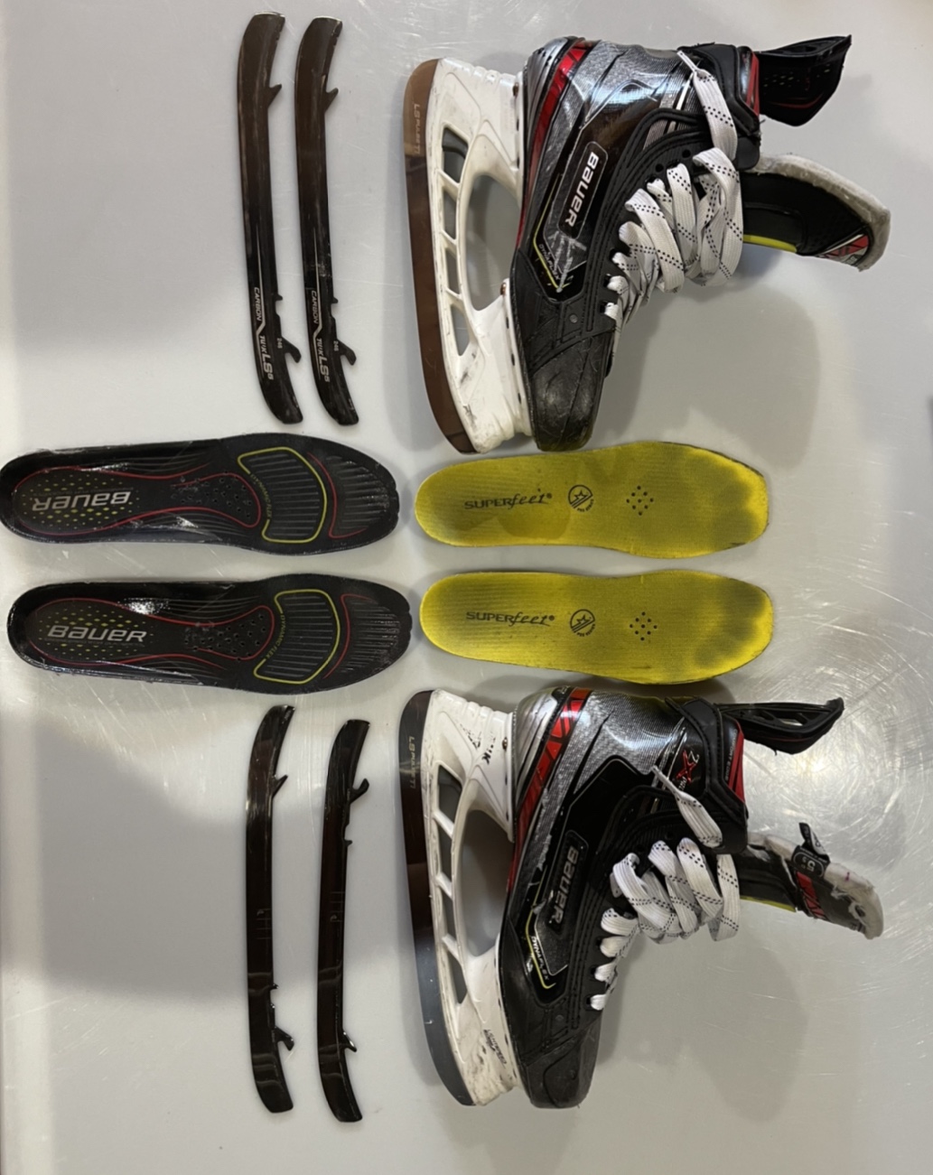 Bauer 5.5 Vapor 2X Pro Hockey Skates - D Width - 3 Sets Of Blades ...