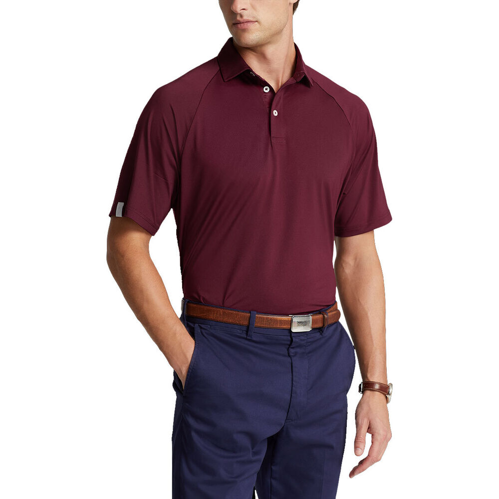 RLX Ralph Lauren Lightweight Airflow Jersey Ruby Mens Golf Polo ...