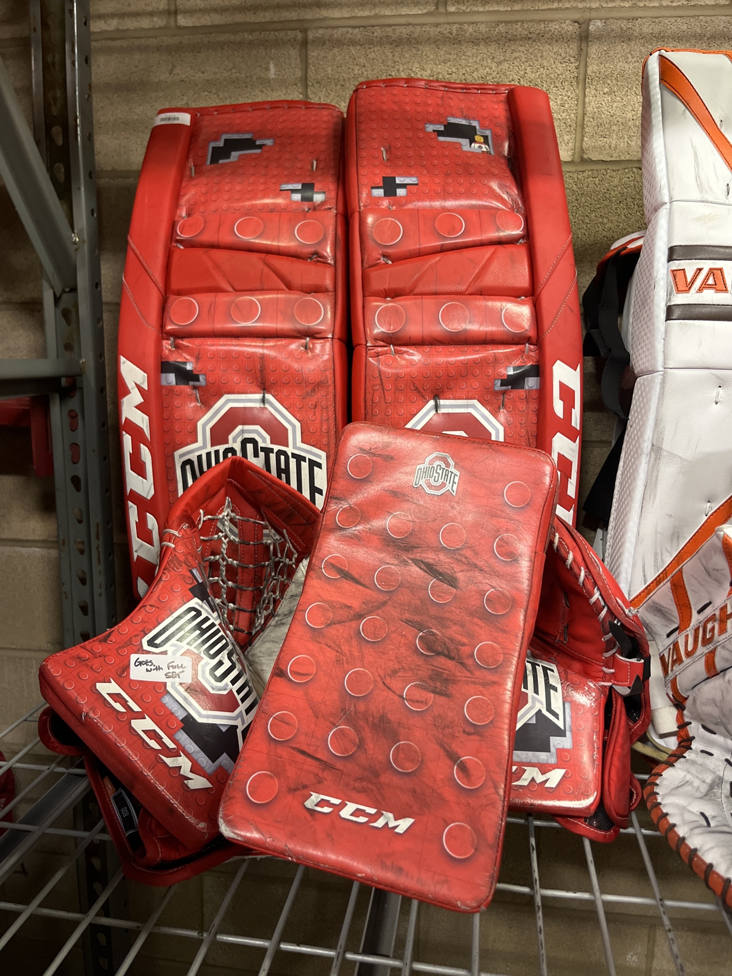 Ohio State Lego CCM 35+2 Regular Eflex 5 Goalie Full Set | SidelineSwap