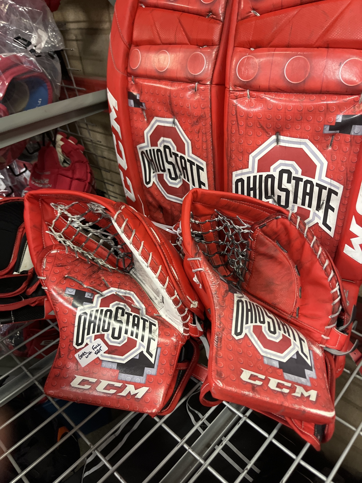 Ohio State Lego CCM 35+2 Regular Eflex 5 Goalie Full Set | SidelineSwap