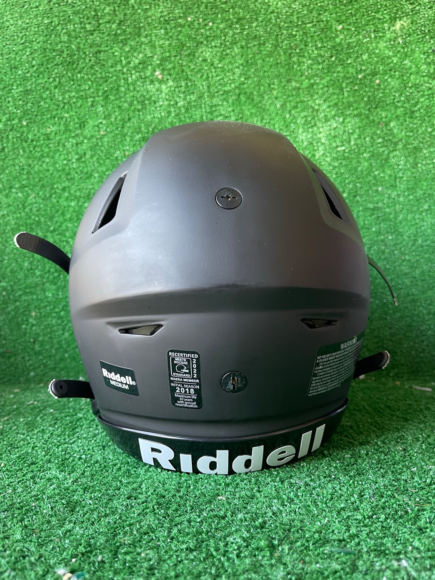 Adult Medium - Riddell Speedflex Football Helmet - Matte Black ...