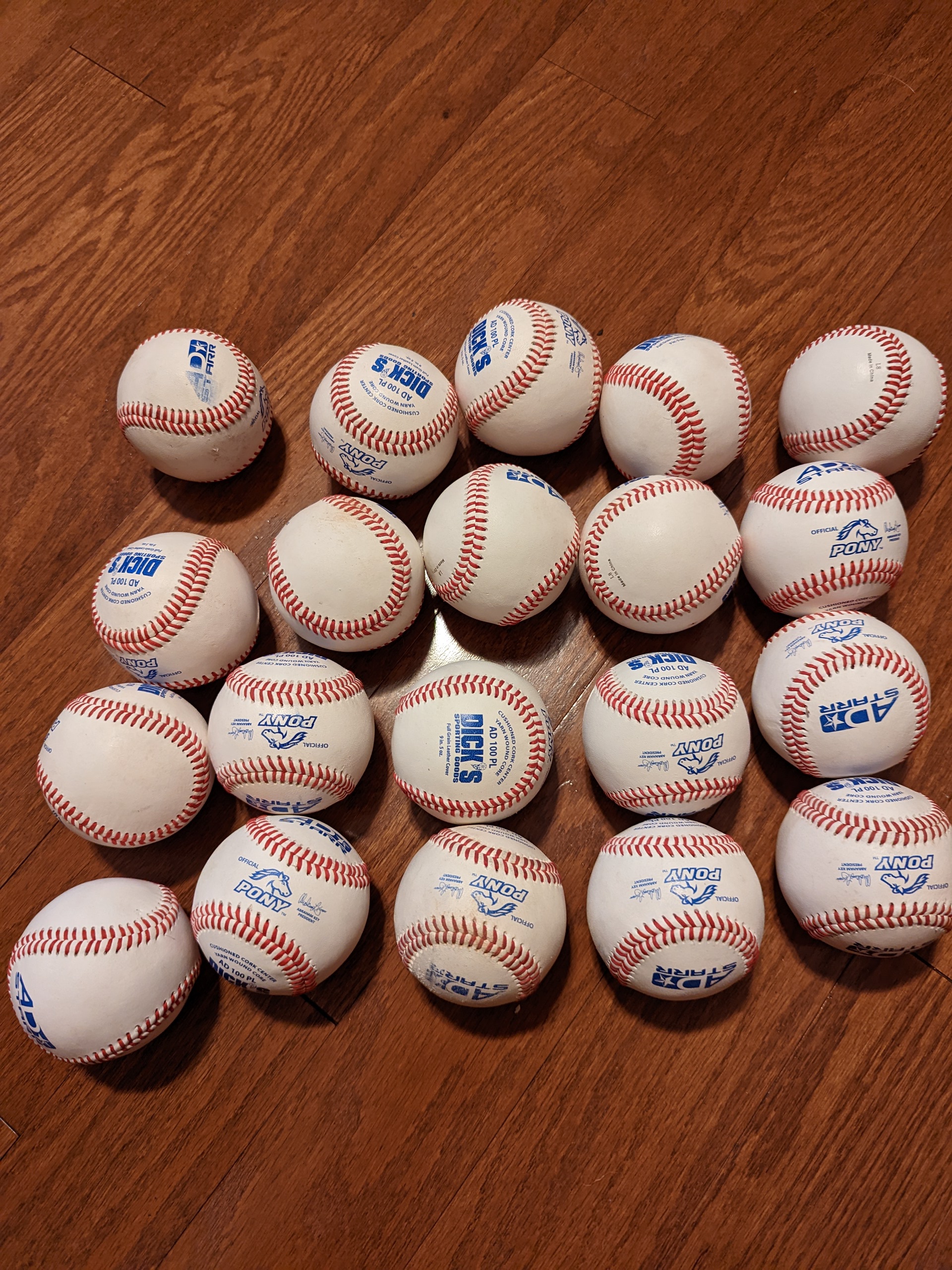 20 New AD Starr AD 100 PL Pony Baseballs | SidelineSwap