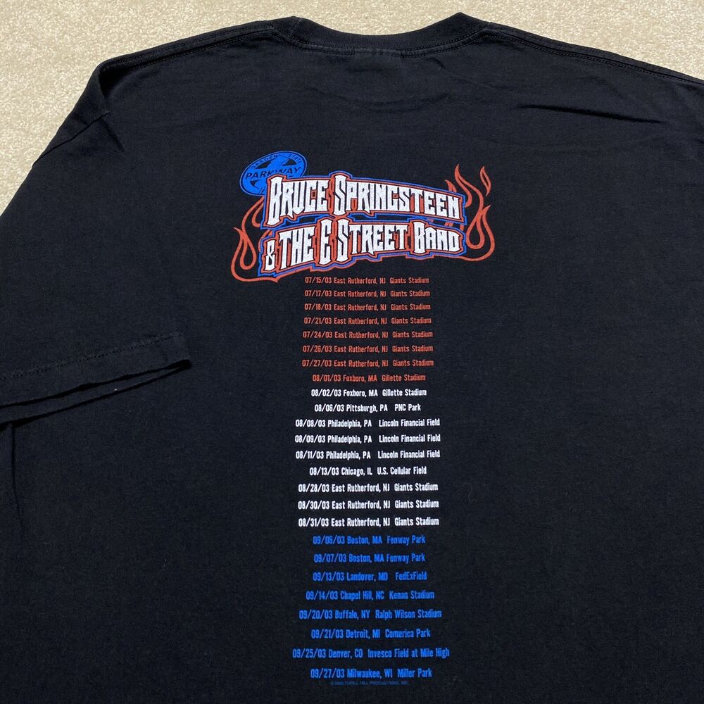 Bruce Springsteen T Shirt Men XL E Street Band 2003 Vintage Concert ...