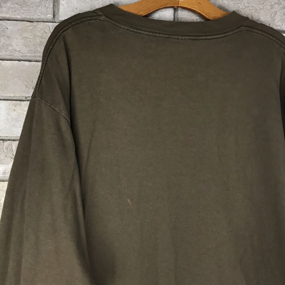 Vintage BOSS Long Sleeve Brown T Shirt Size XL Bold Logo Vtg USA Made ...