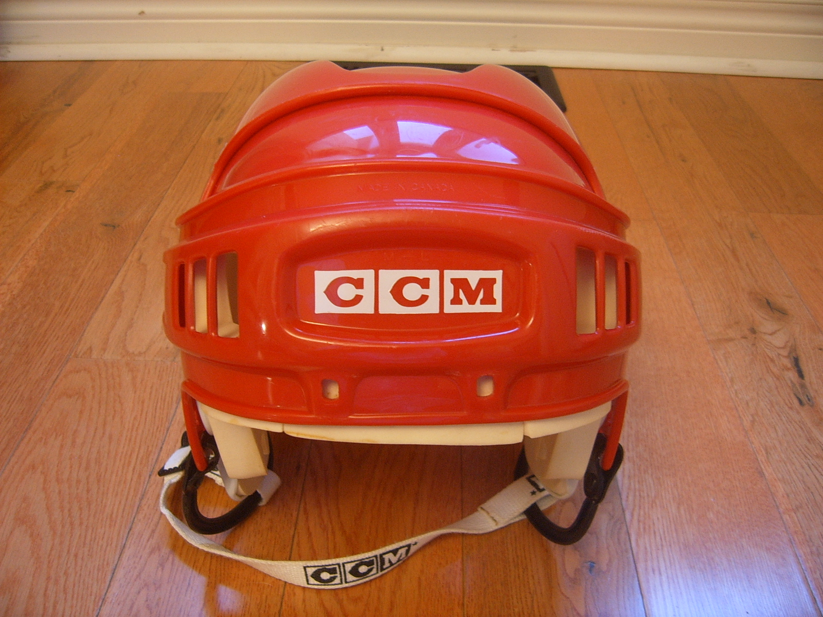 Hockey Helmet-Rare Vintage CCM HT2 Senior Hockey Helmet Red Detroit Red ...