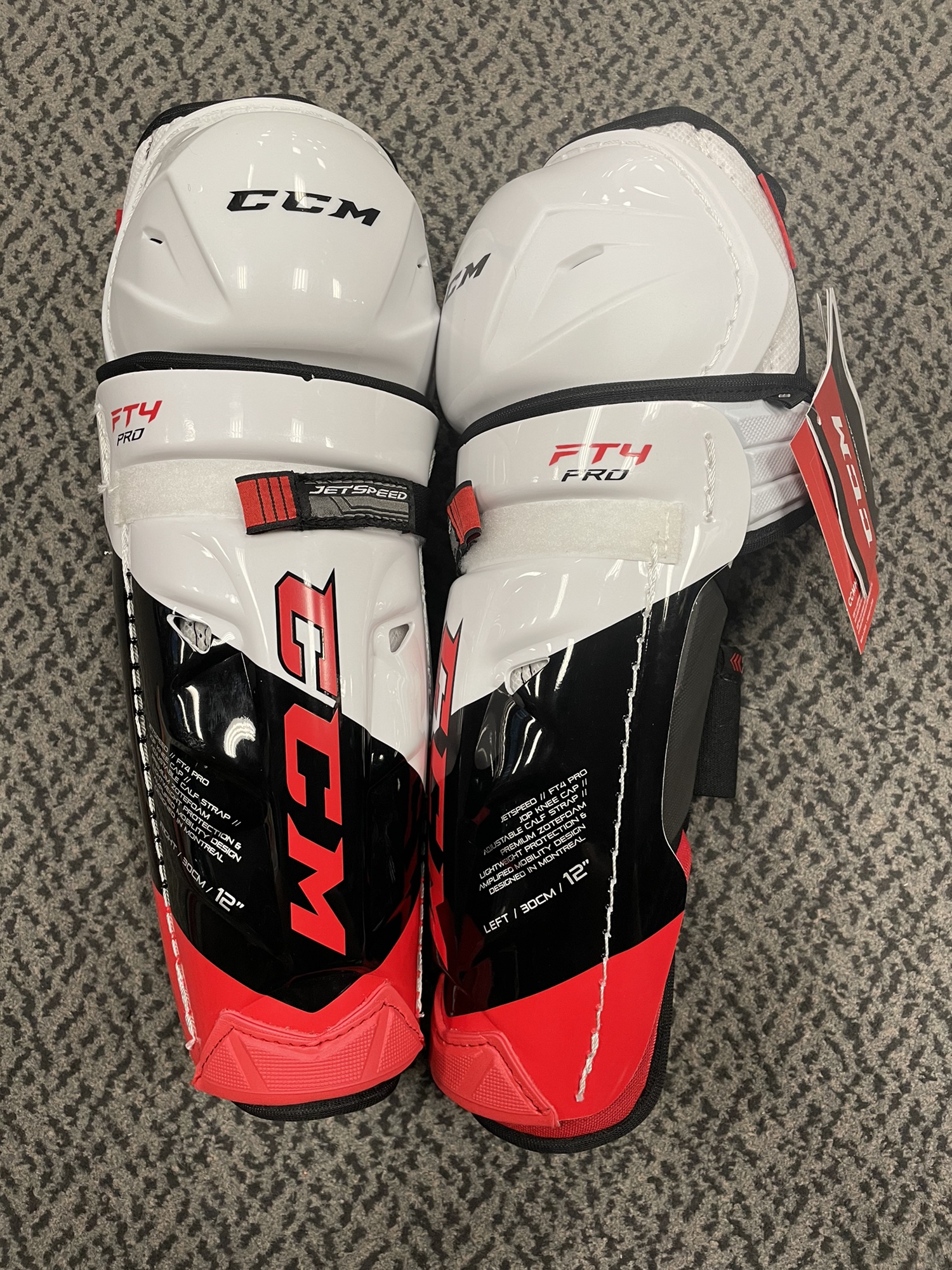 CCM FT4 Pro 12” Shin Pads | SidelineSwap