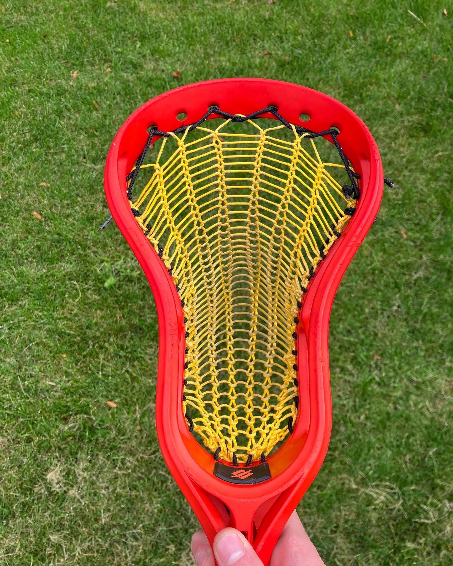 Dyed Orange Legend Senior Head Strung With Yellow Armor Mesh | SidelineSwap
