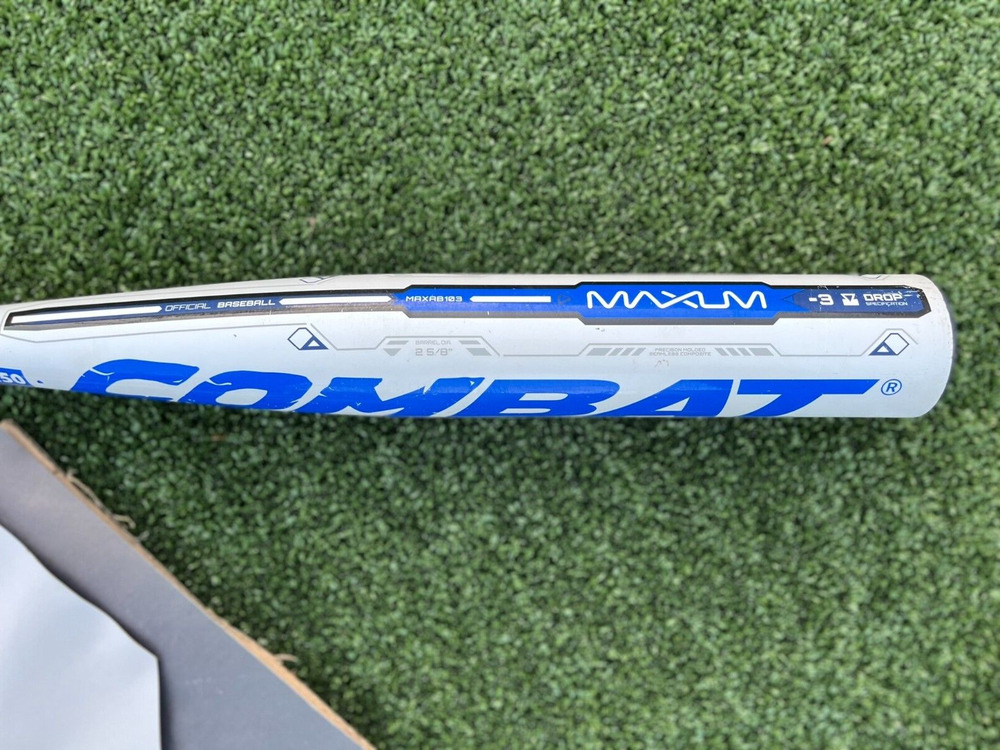 Rare OG Combat Maxum BBCOR Baseball Bat 34/31 (-3) 2 5/8" MAXAB103 ...