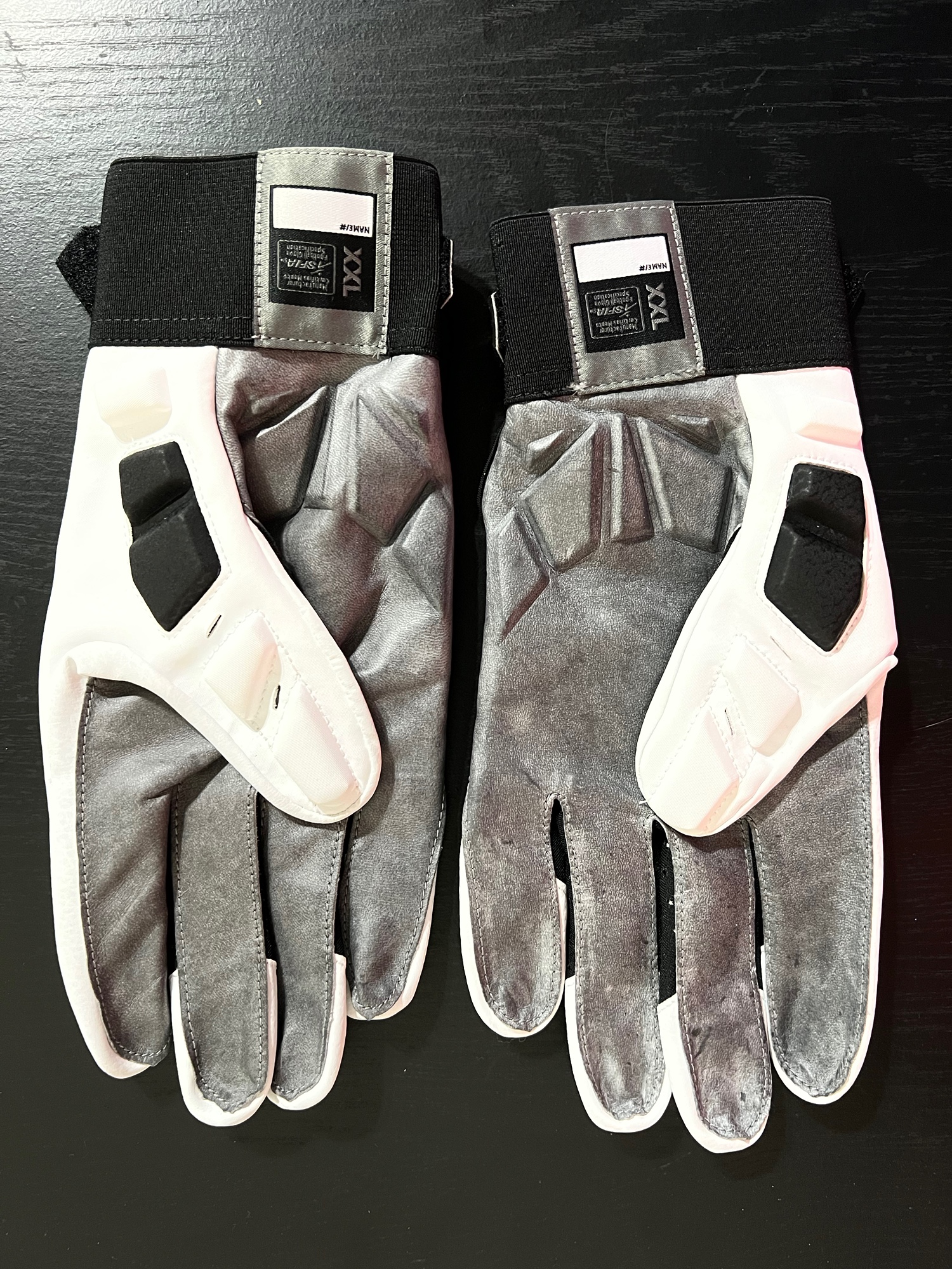 Nike Men HyperBeast 2.0 Football Gloves White Wolf Grey Black Size 2XL ...