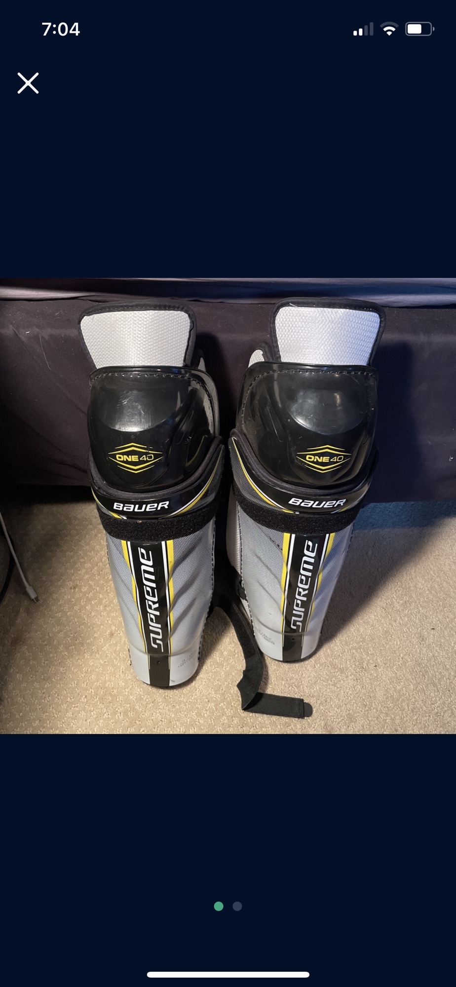 Bauer supreme one40 shin pads | SidelineSwap