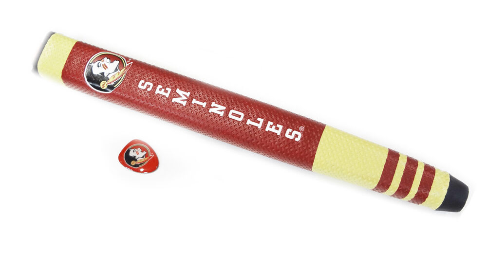 NEW Team Golf Florida State Seminoles Burgundy Jumbo Putter Grip w/Ball ...