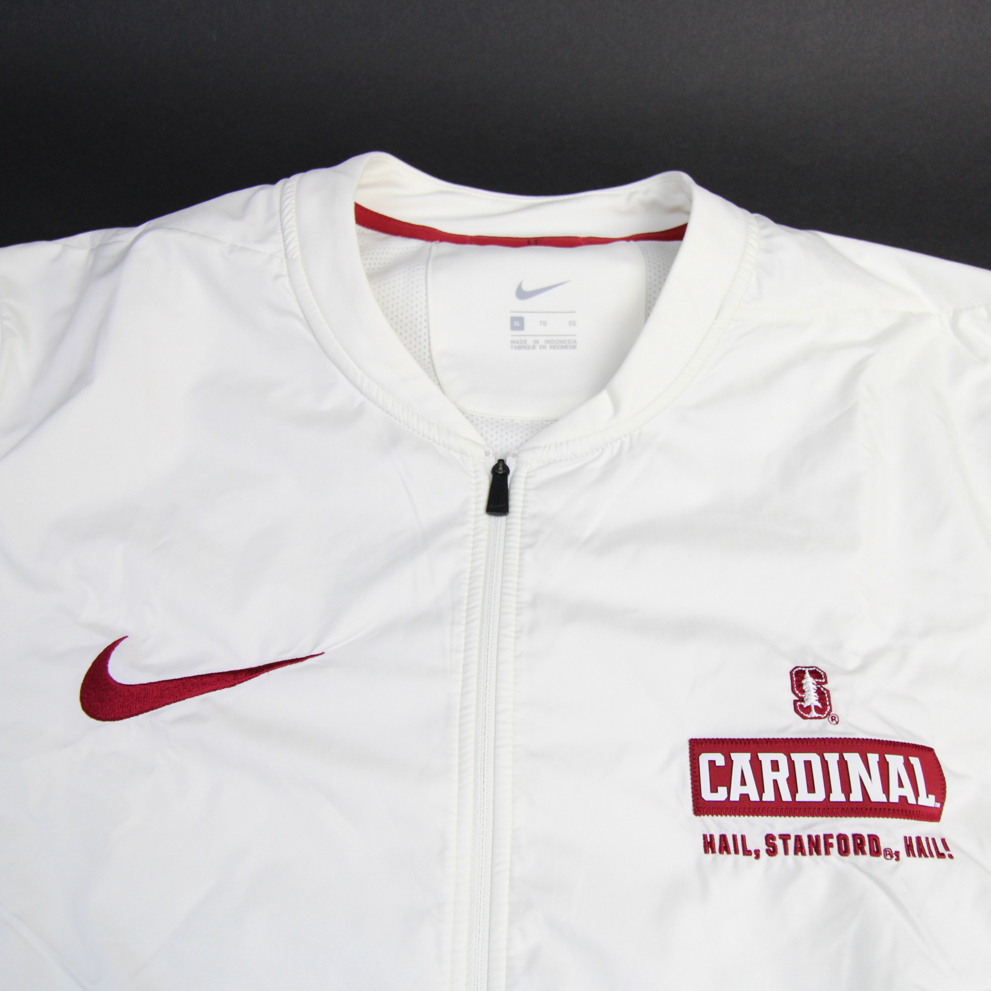 Stanford Cardinal Nike Jacket Men's White Used XL | SidelineSwap