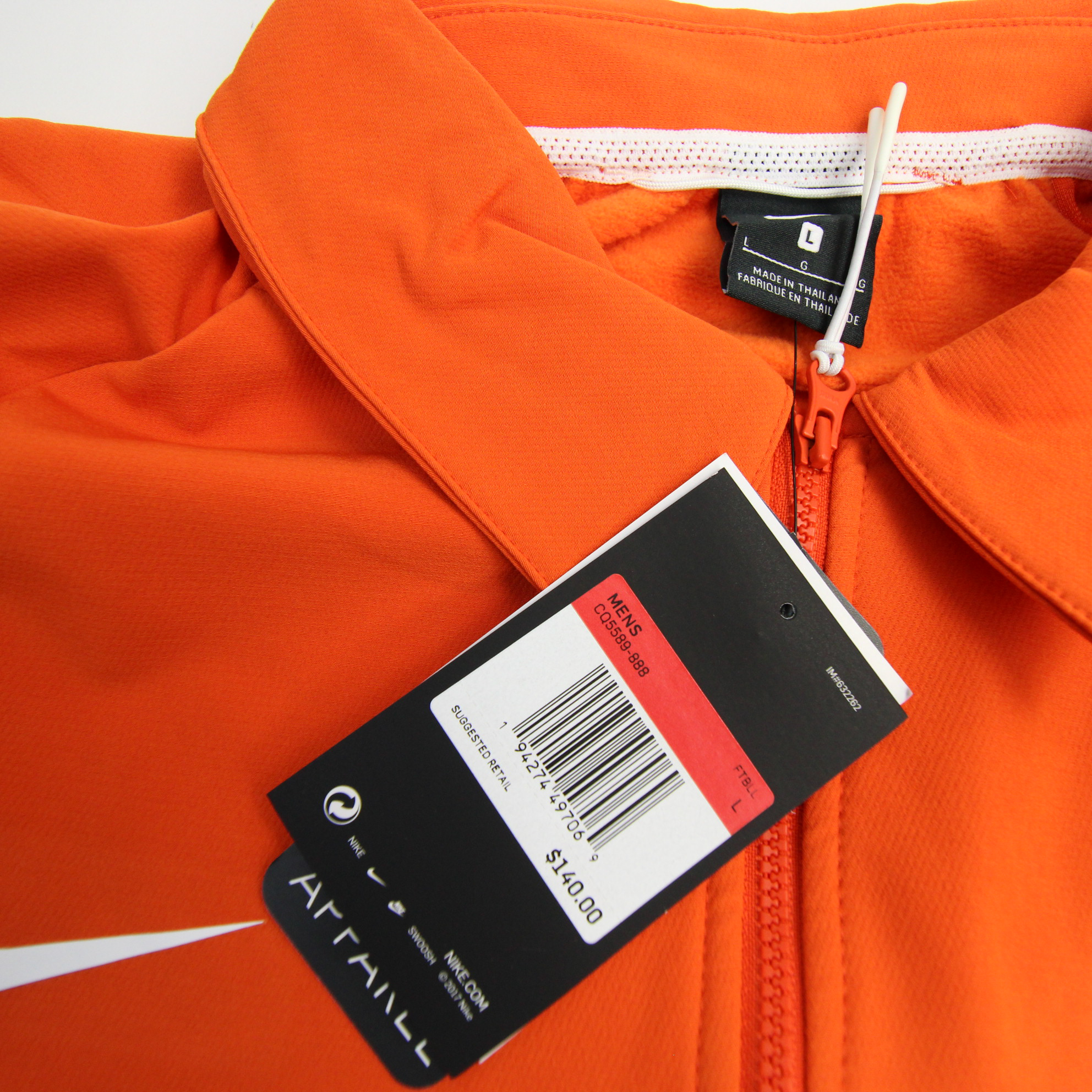 Clemson Tigers Nike Jacket Men's Orange New L | SidelineSwap