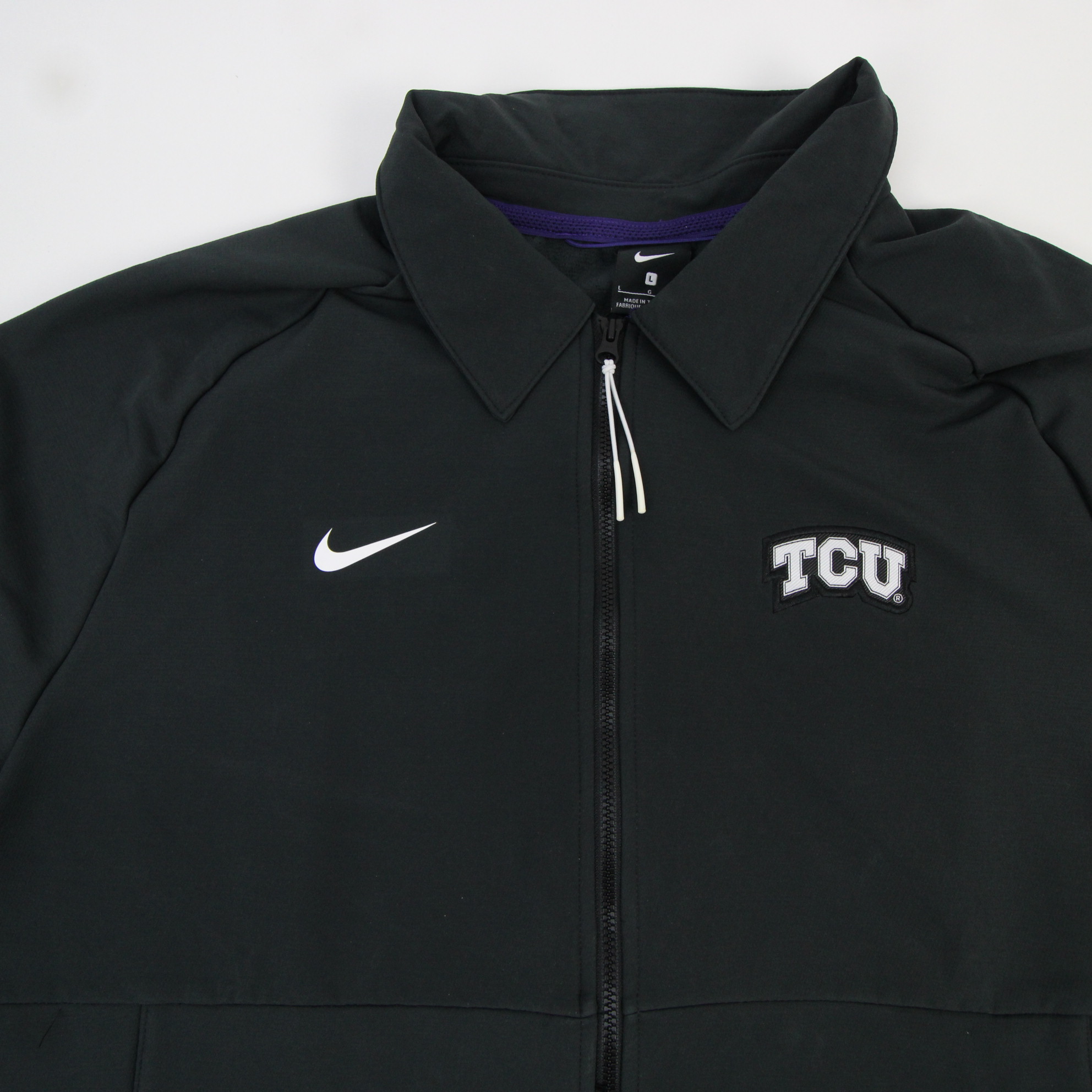 TCU Horned Frogs Nike Jacket Men's Black New L | SidelineSwap