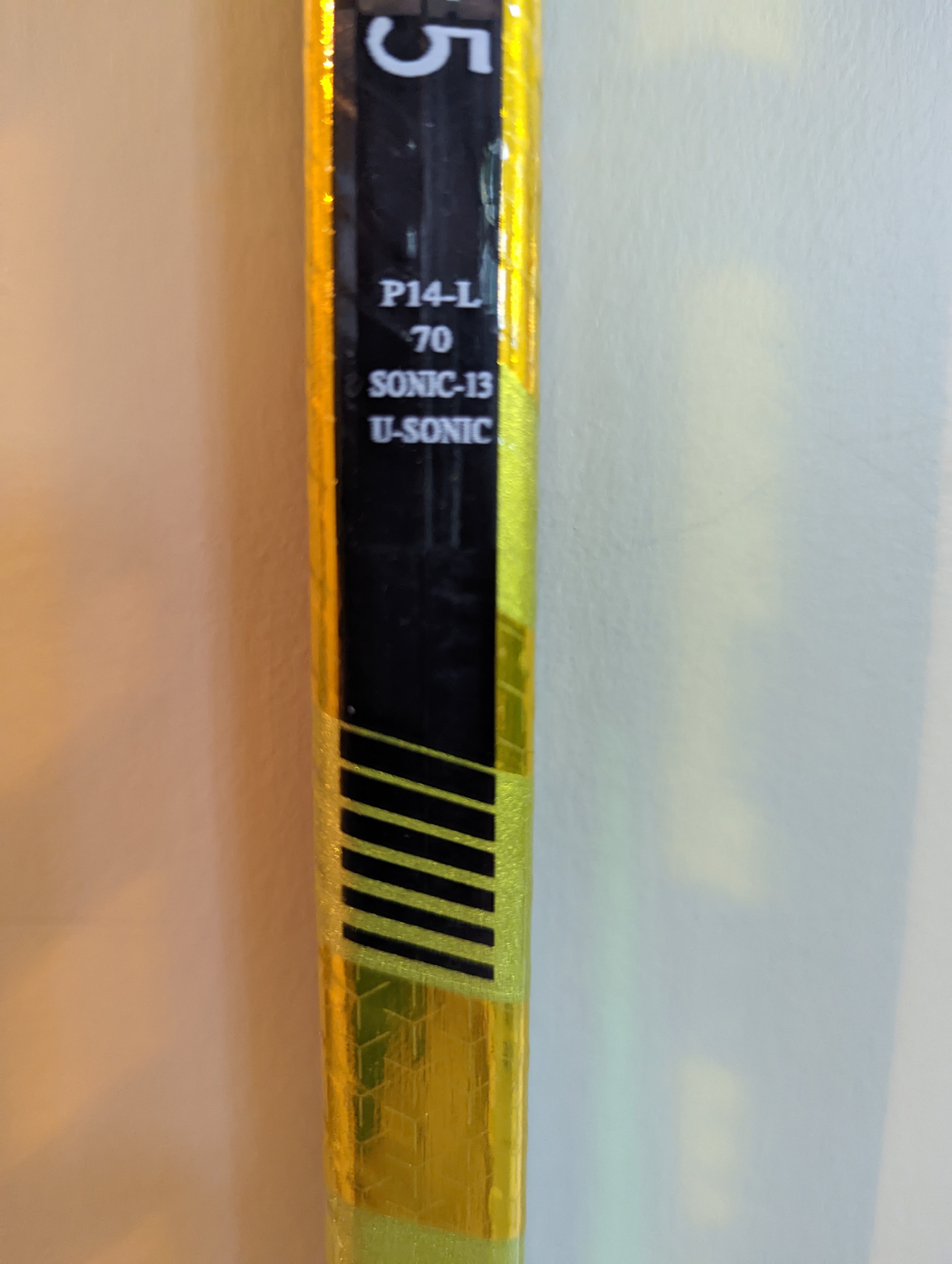 Bauer Supreme Ultrasonic Hockey Stick Left P14 70 flex Int D1 Pro Stock ...