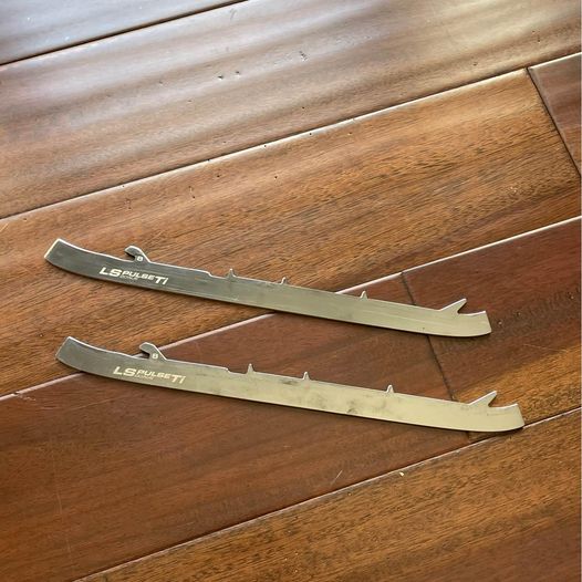 Used Bauer Titanium LS Pulse Hockey Goalie Steel Skate Blades ...
