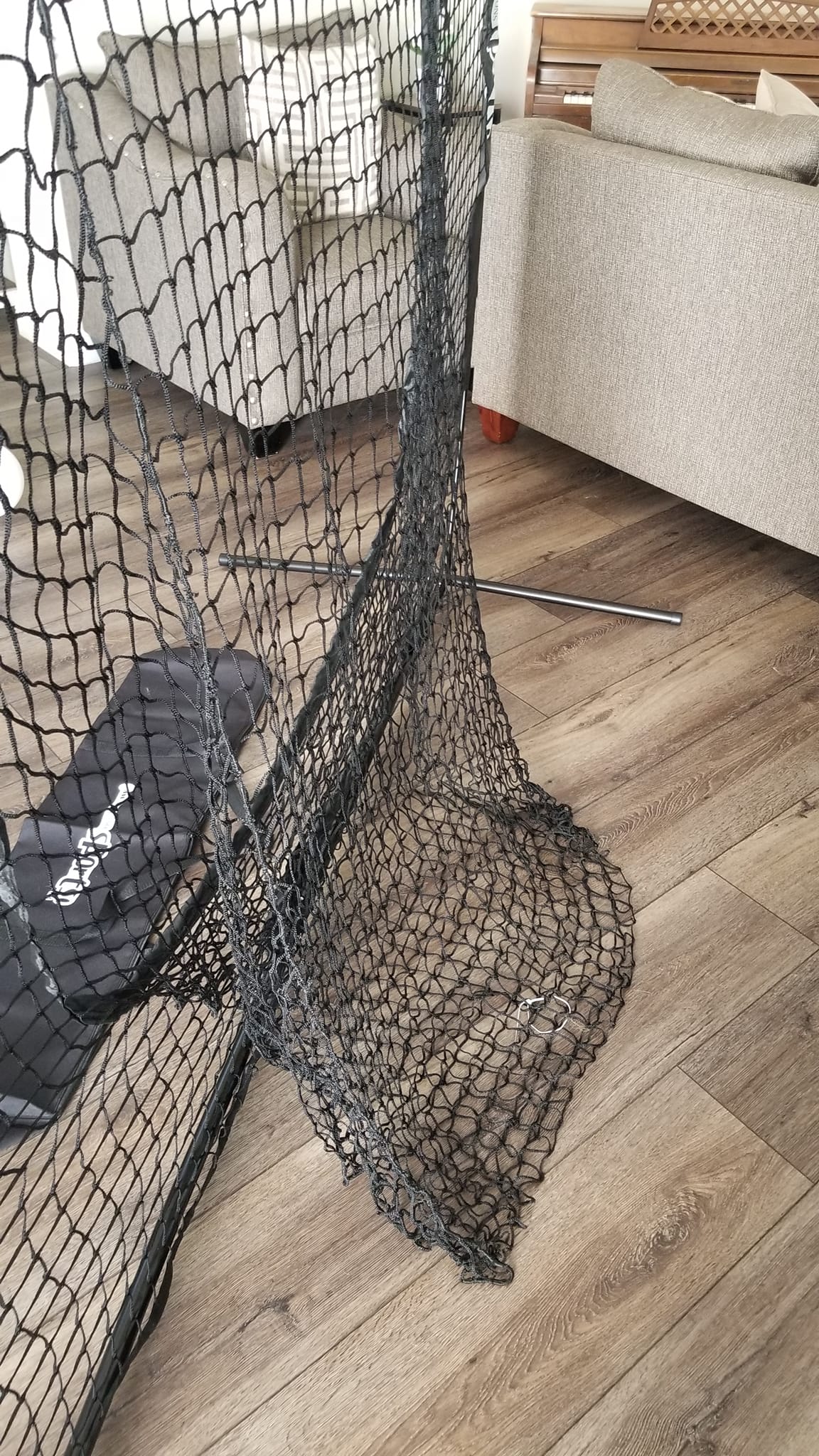 New 7ft x 7ft hitting nets black on black w/ carry bags New in Boxes ...