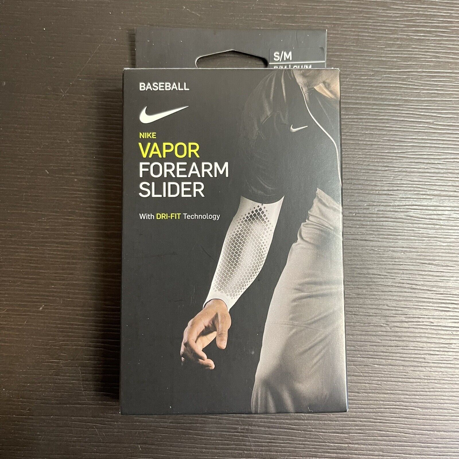 Nike Pro Vapor Baseball Forearm Slider 3.0 White Black Small Medium Dri ...