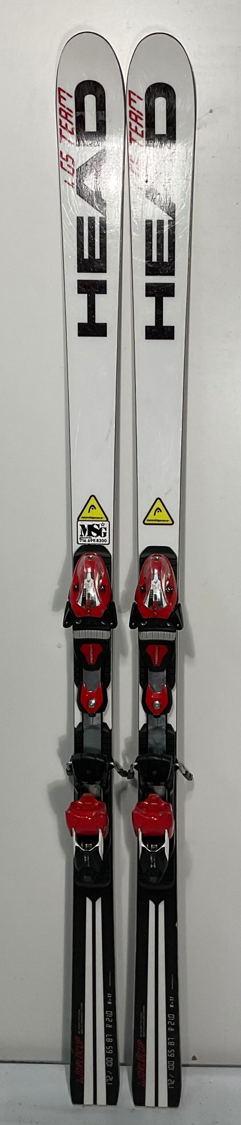 Used HEAD Racing World Cup i.GS 172cm Team Skis With Head Freeflex Pro ...