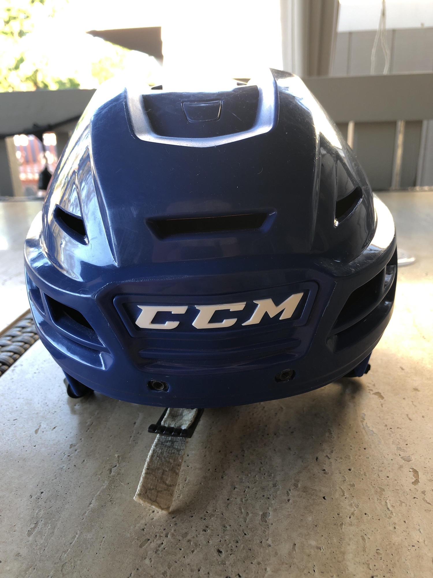Blue large CCM 710 helmet | SidelineSwap