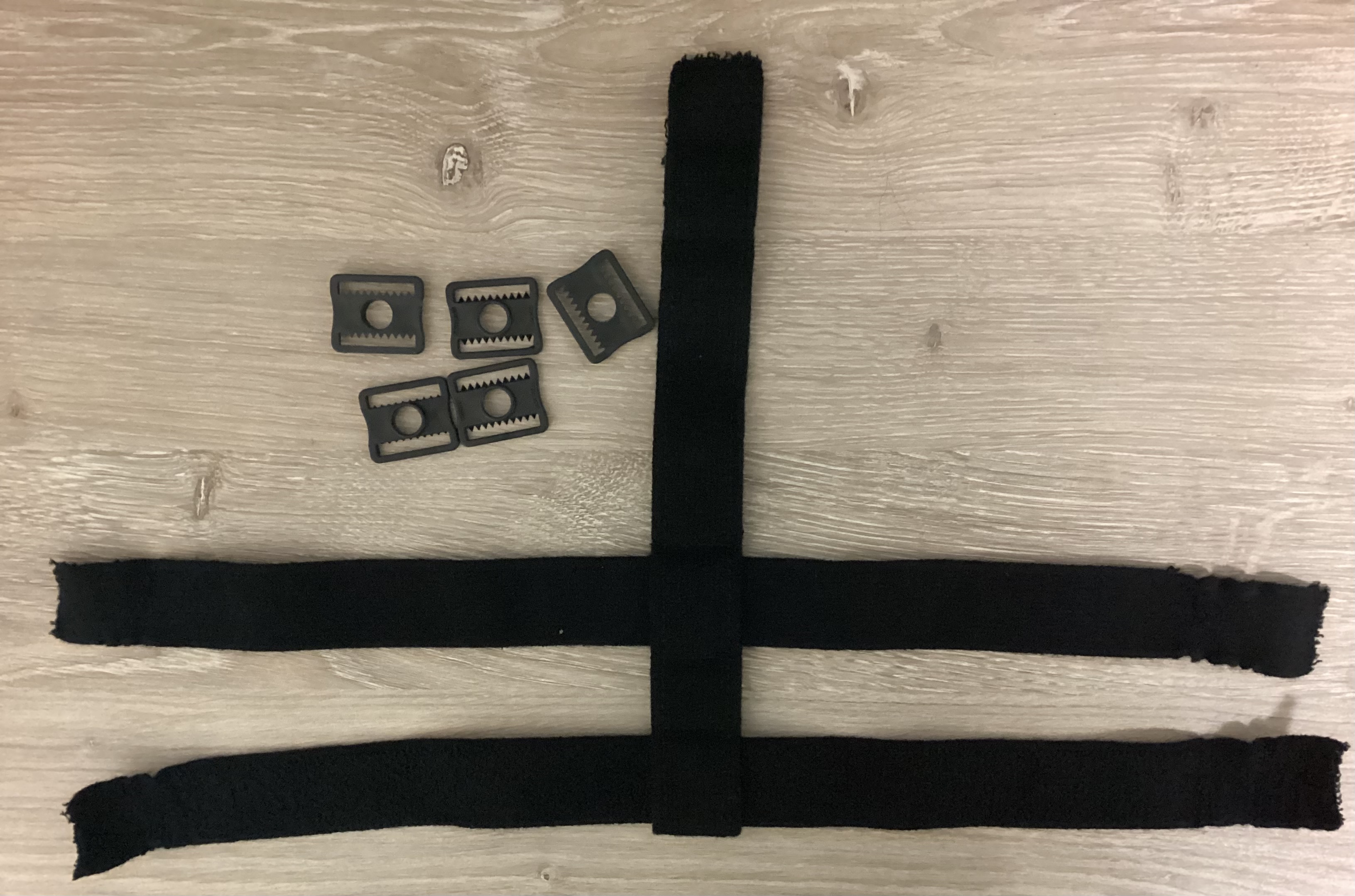 New Blue Sports 5 Point Goal Mask Back Plate Strap Black | SidelineSwap