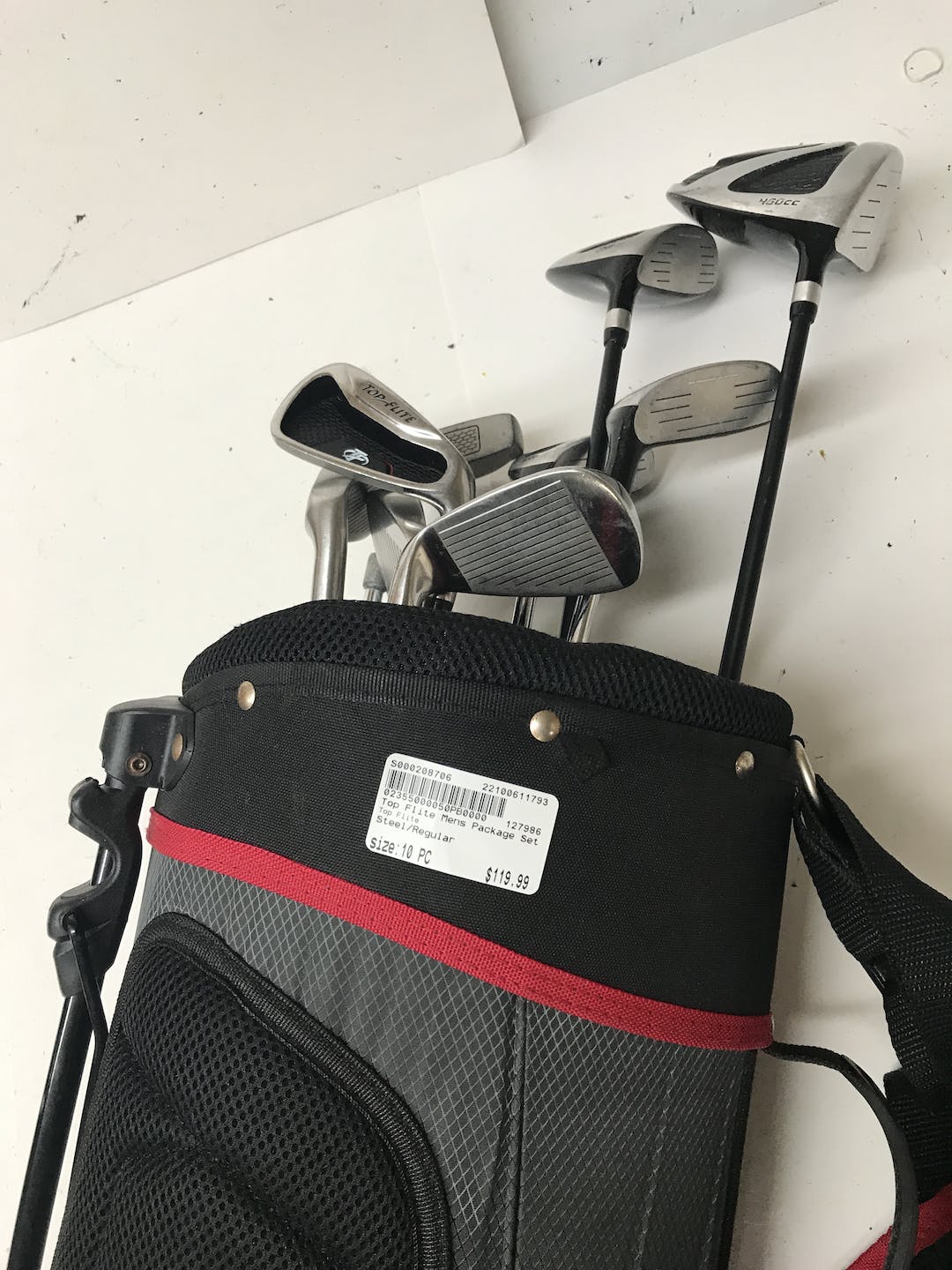 Used Top Flite 10 Piece Regular Flex Steel Shaft Men's Package Sets ...