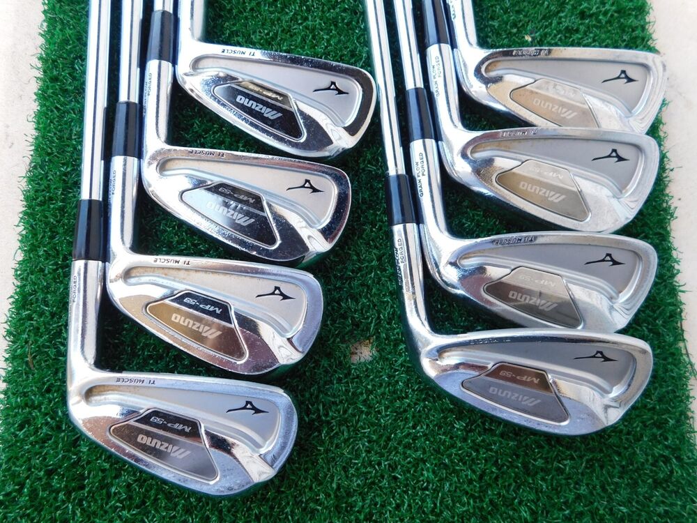 Mizuno MP-59 Forged (3i-PW) Iron Set w/ KBS shafts - 2.5" below ...