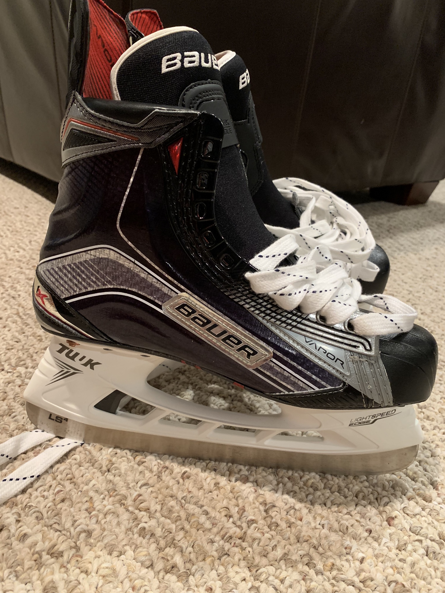 Custom Pro Stock Bauer Vapor 1X Skates, Senior Size 7 | SidelineSwap