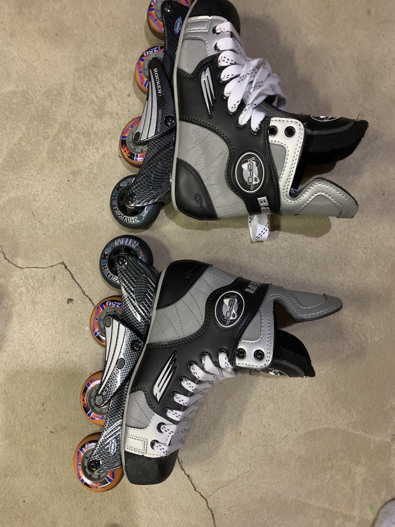 New Bauer Extra Wide Width Size 7 Vapor Agility Inline Skates ...