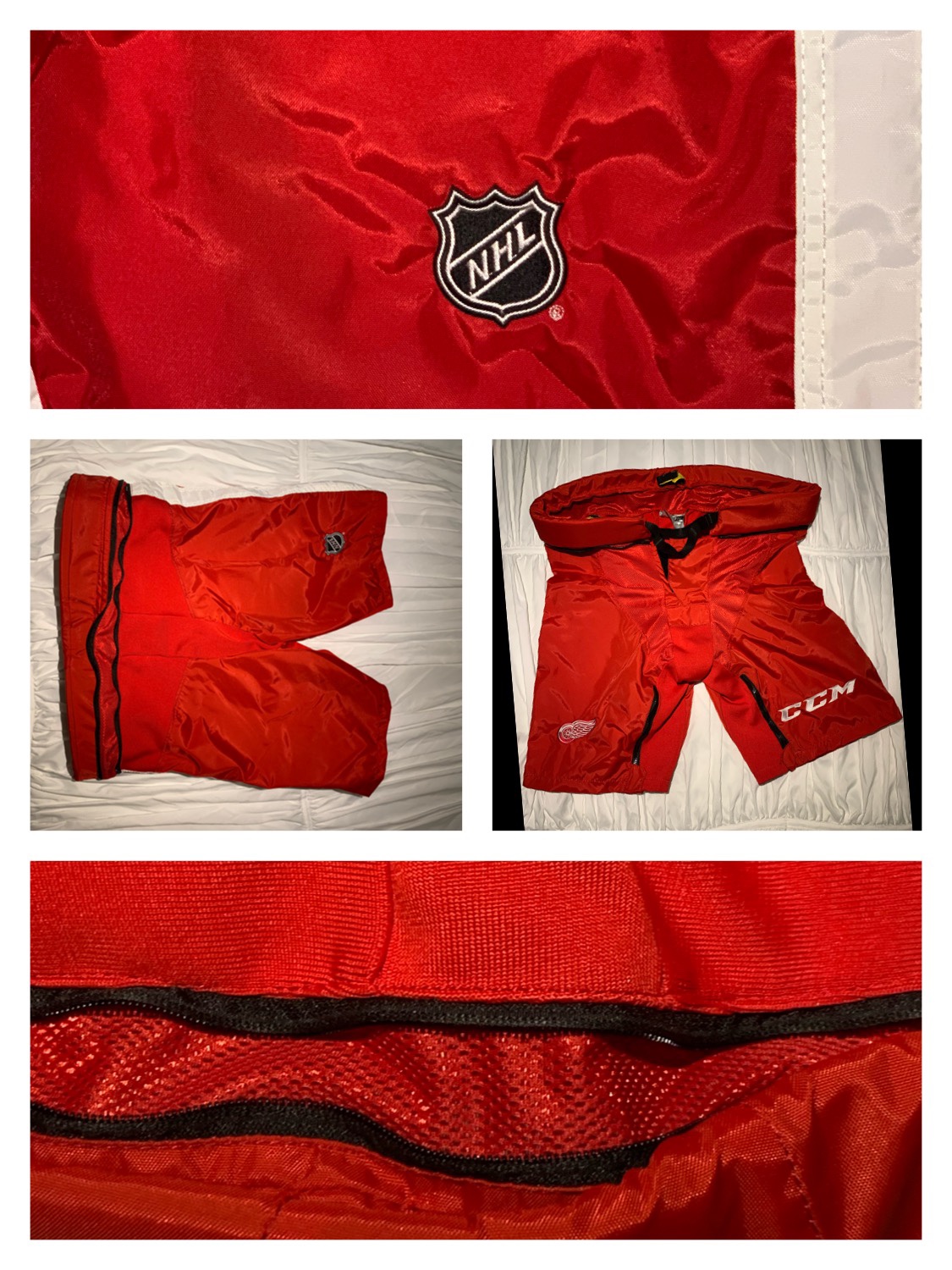 Senior Pro Stock LG CCM Red Wings Hockey Shell New | SidelineSwap