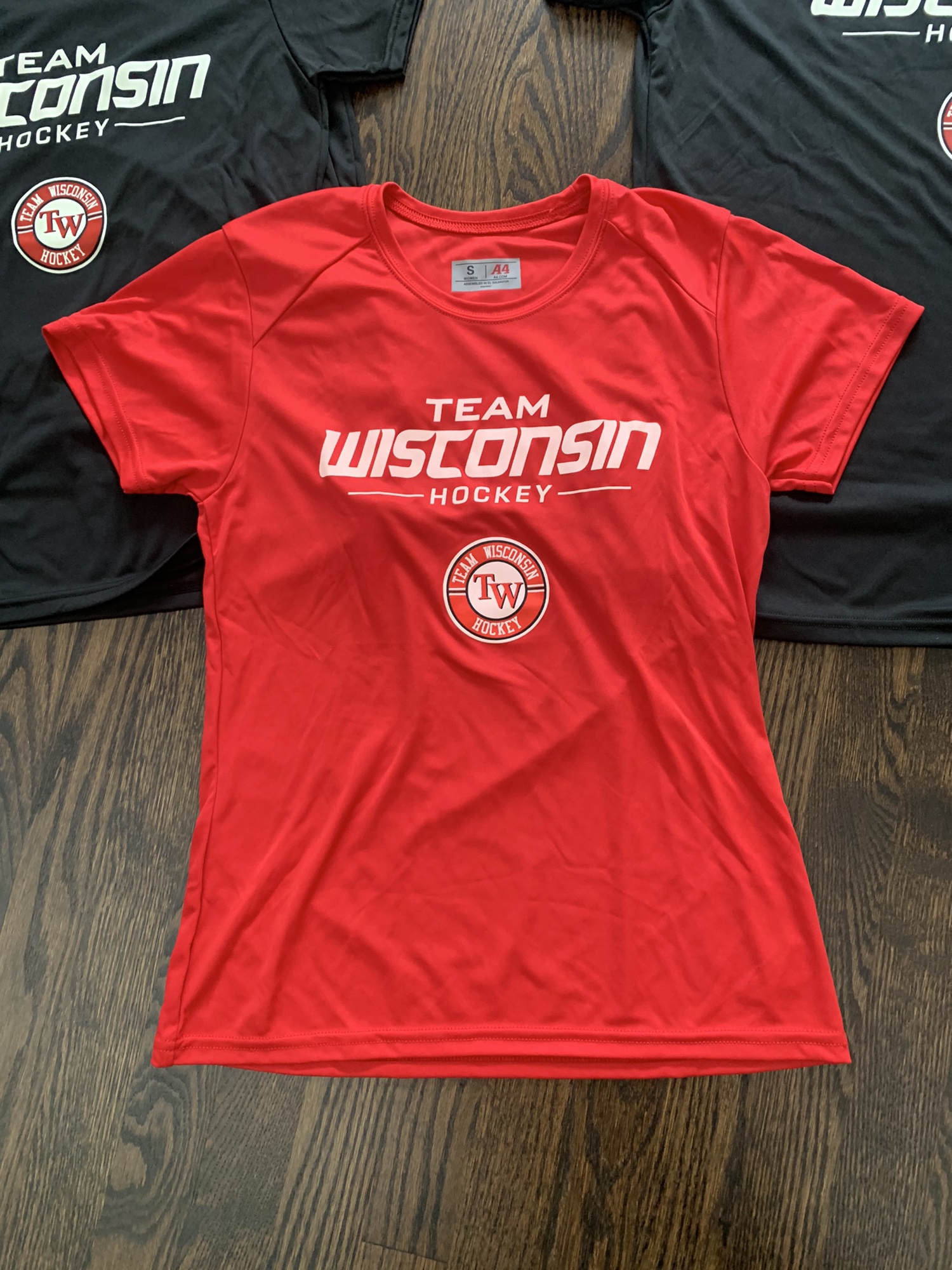 NEW - Team Wisconsin Hockey WOMENS Short Sleeve Performance Shirt ...