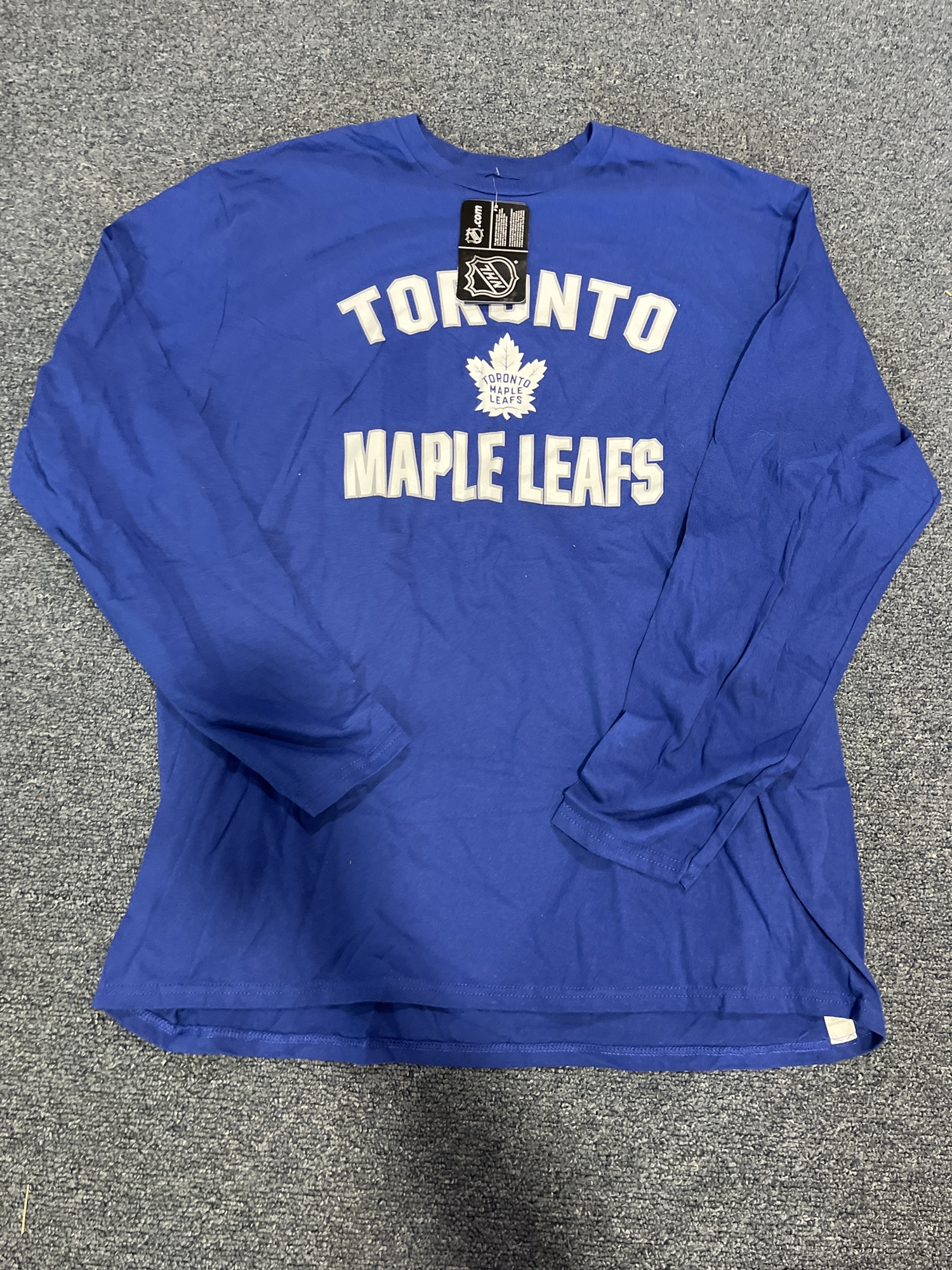 New Blue Fanatics Toronto Maple Leafs Long Sleeve Shirt XL | SidelineSwap