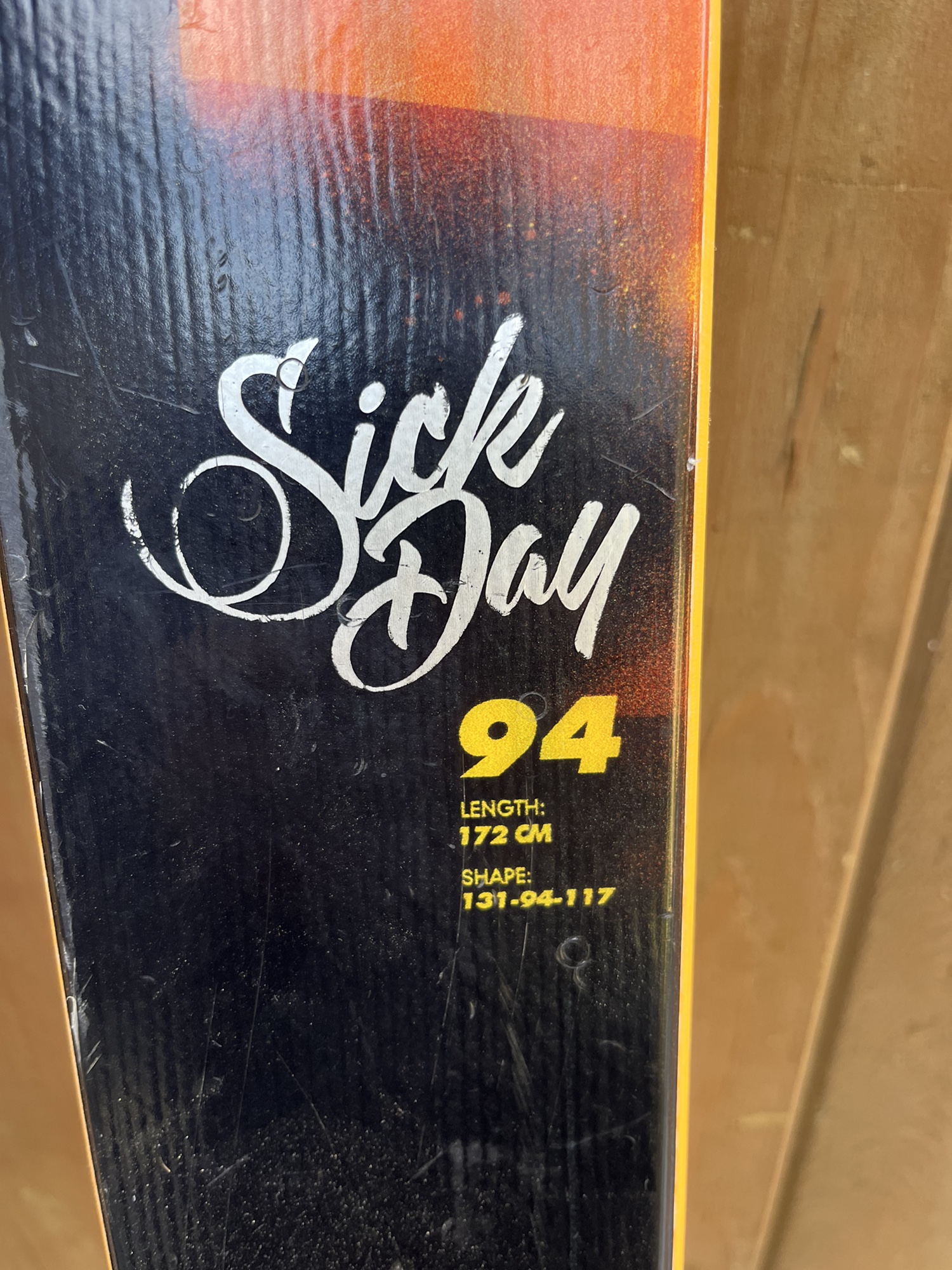 Line Sick Day W/ Bindings | SidelineSwap