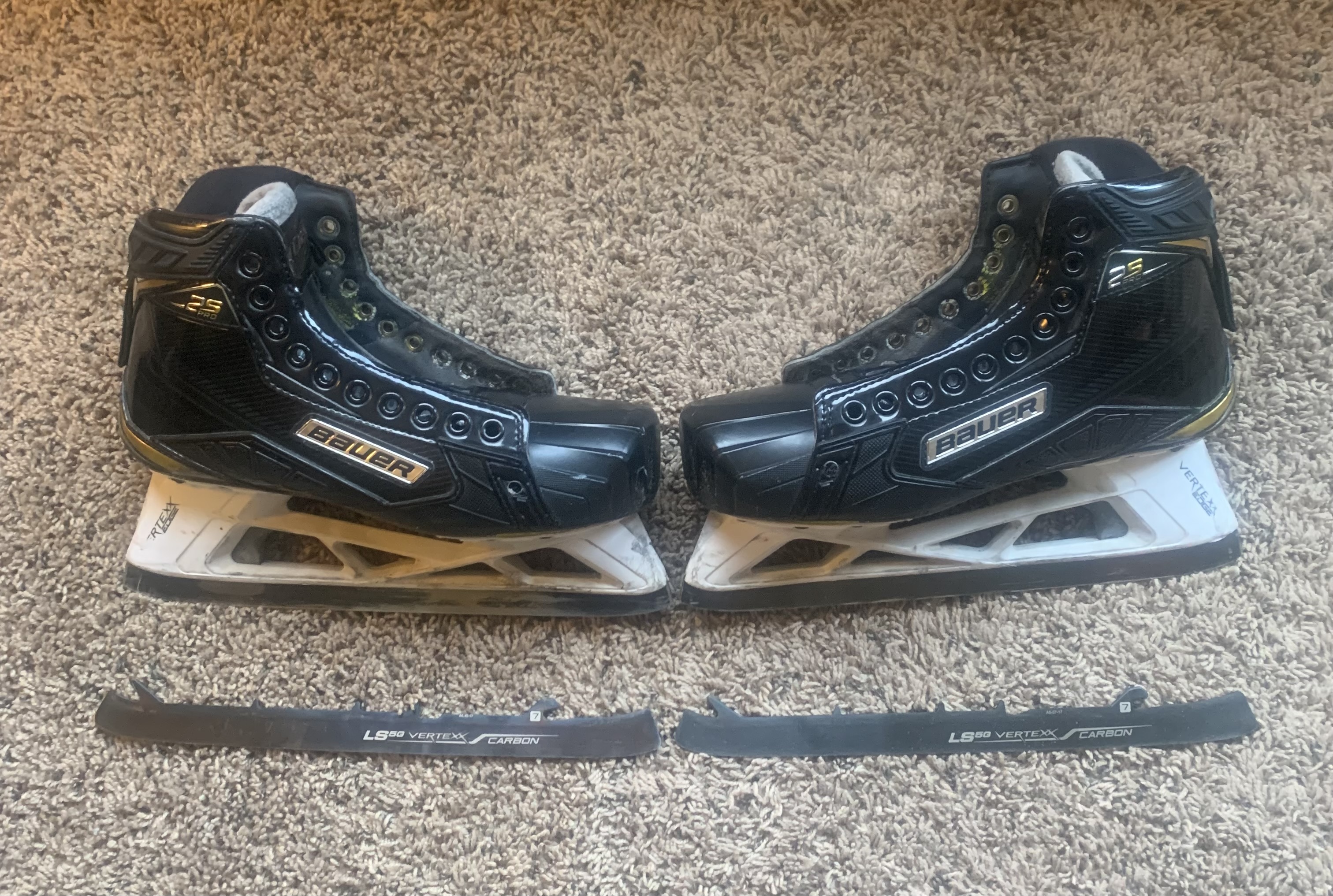 Bauer 2S Pro Goalie Skates with Extra Steel | SidelineSwap