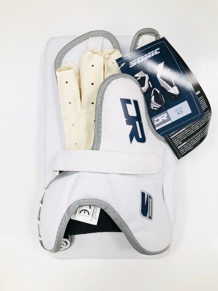 New DR X3 Junior Ice Hockey Goalie Blocker Jr White Navy Silver Normal ...
