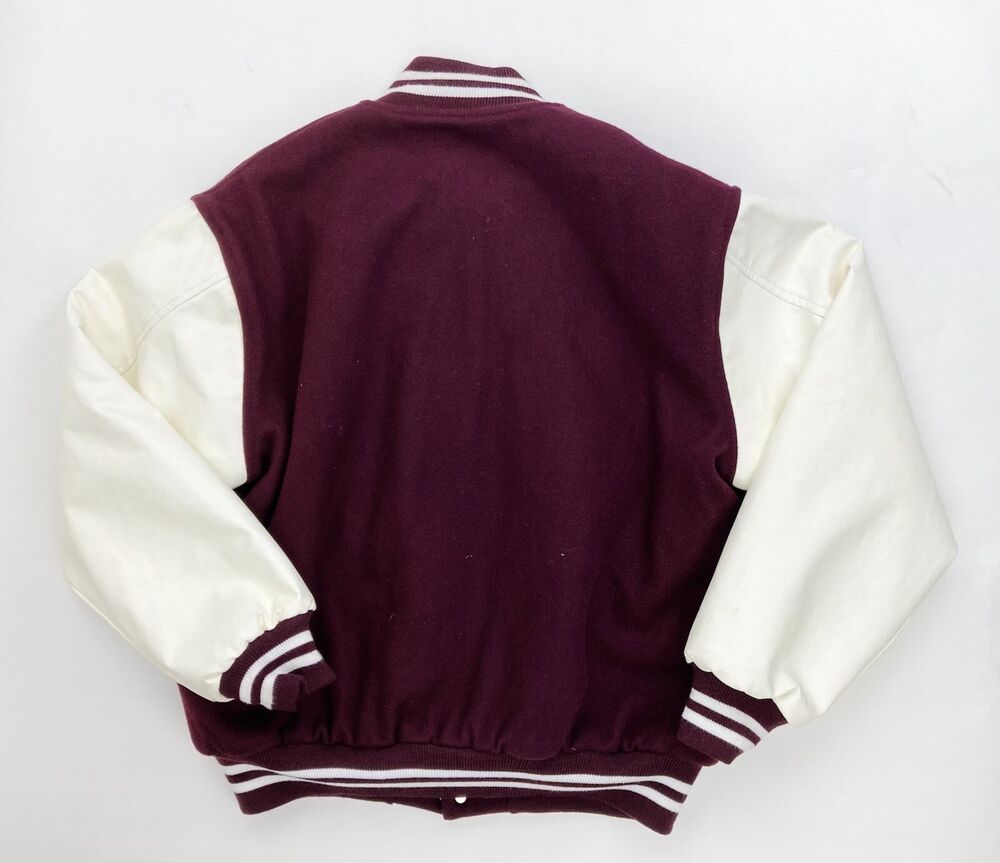 Game Sportswear Vintage Full Snap Wool Varsity Letterman Jacket Men's L ...