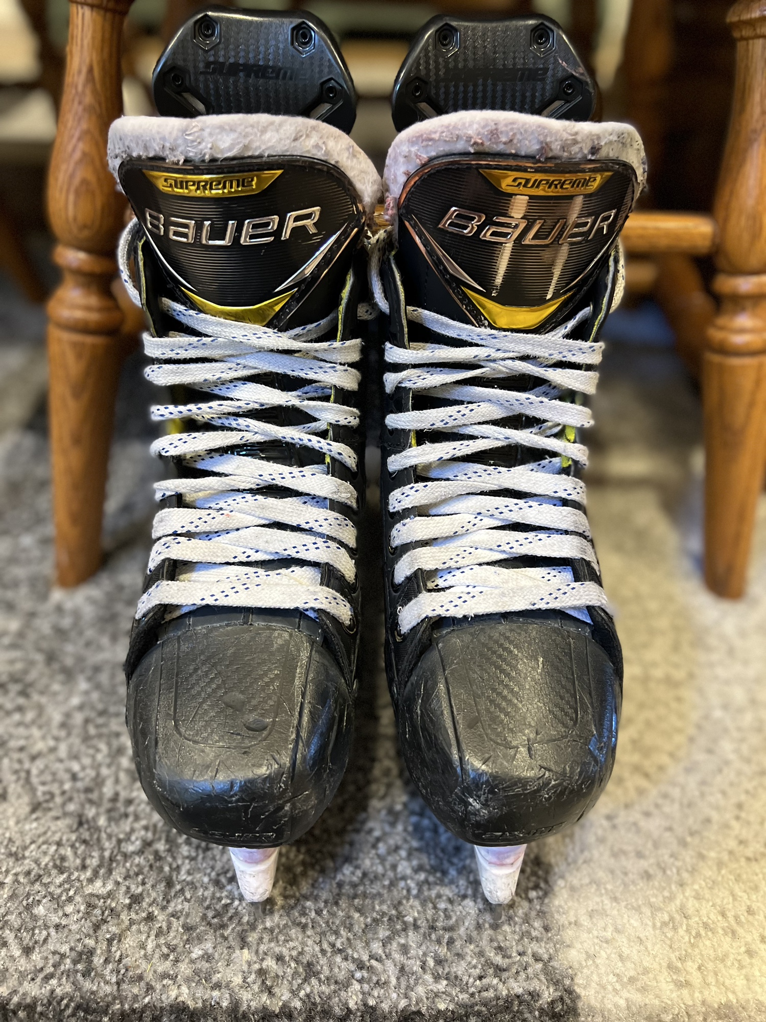 Intermediate Bauer Extra Wide Width Size 6 Supreme 3S Pro Hockey Skates ...