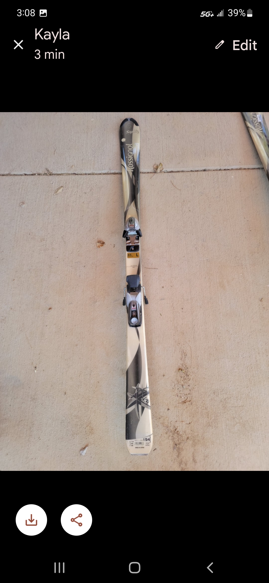 Used Women's Rossignol 154 cm All Mountain Skis With Bindings ...