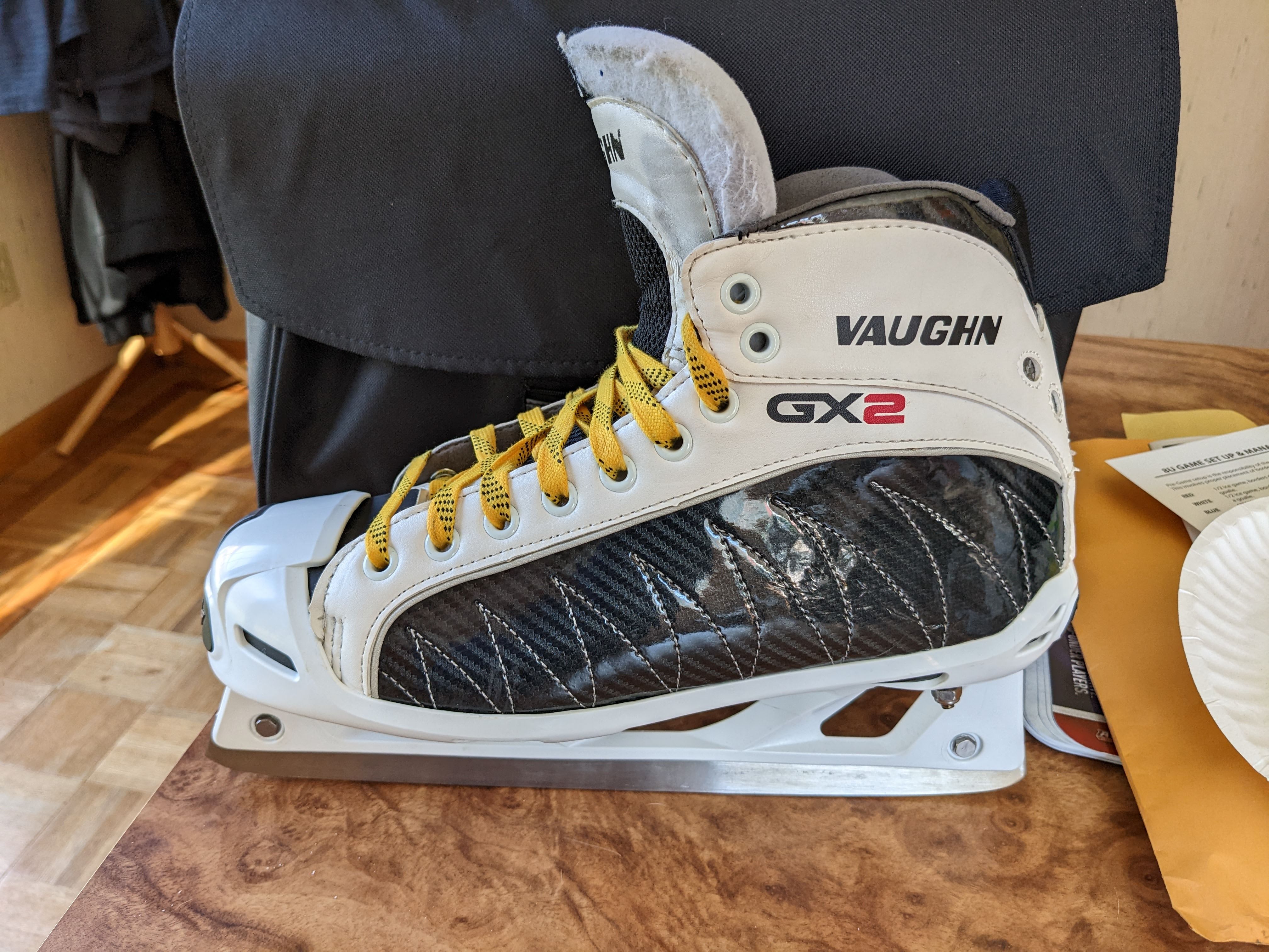Senior New Vaughn/Graf GX2 Hockey Goalie Skates Regular Width Size 10 ...