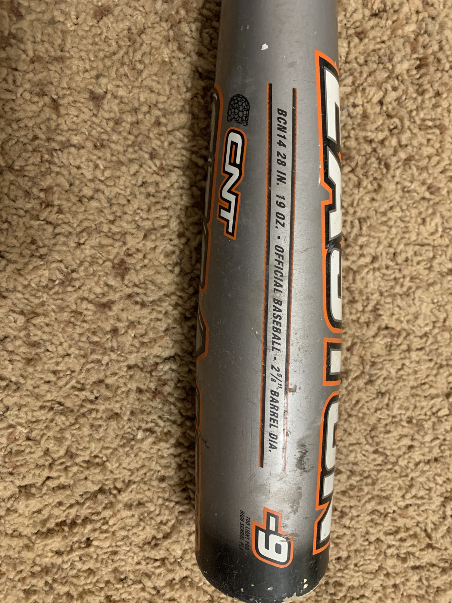 Used Composite (-9) 19 oz 28" Stealth Bat | SidelineSwap