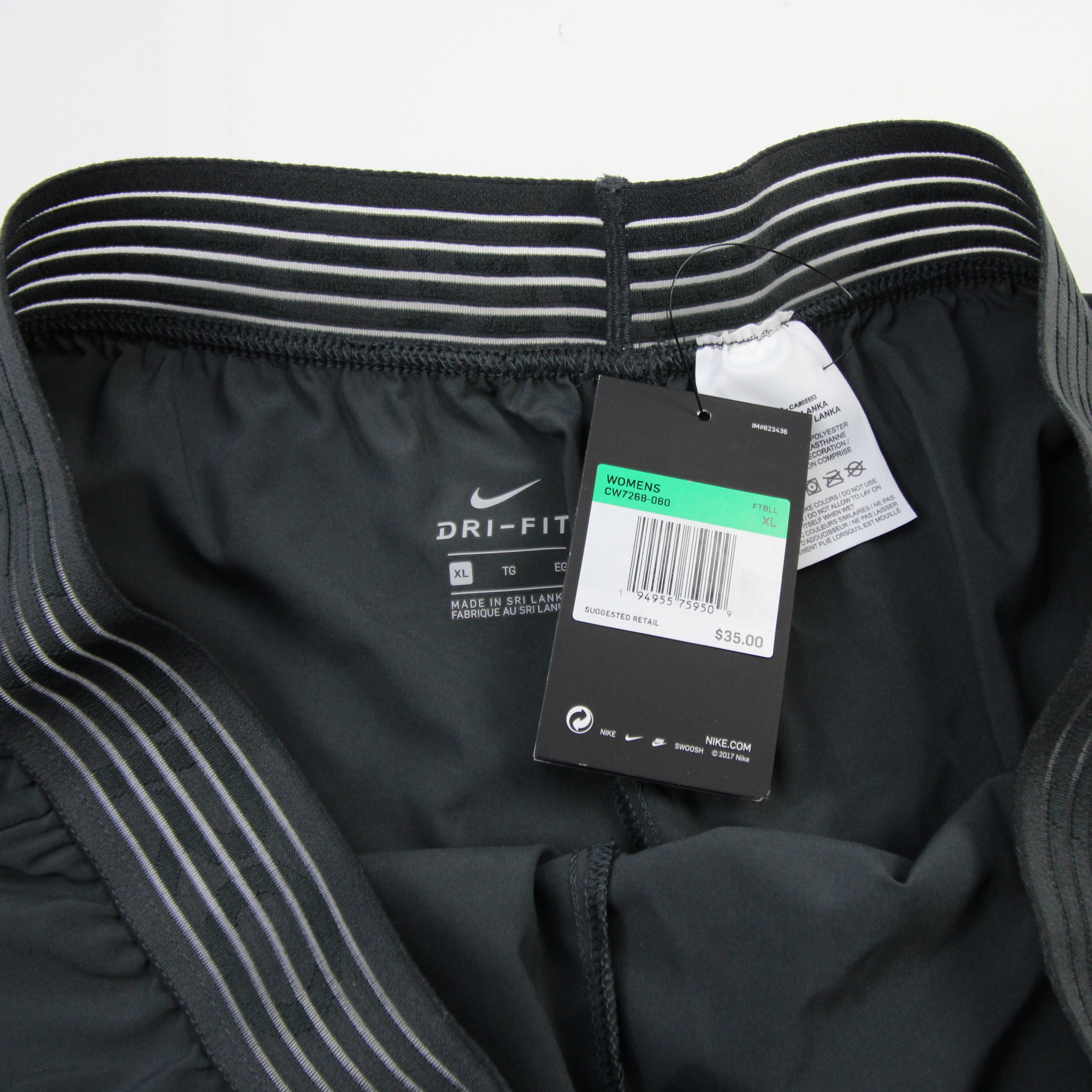 Nike Dri-Fit Athletic Shorts Women's Dark Gray New with Tags XL ...