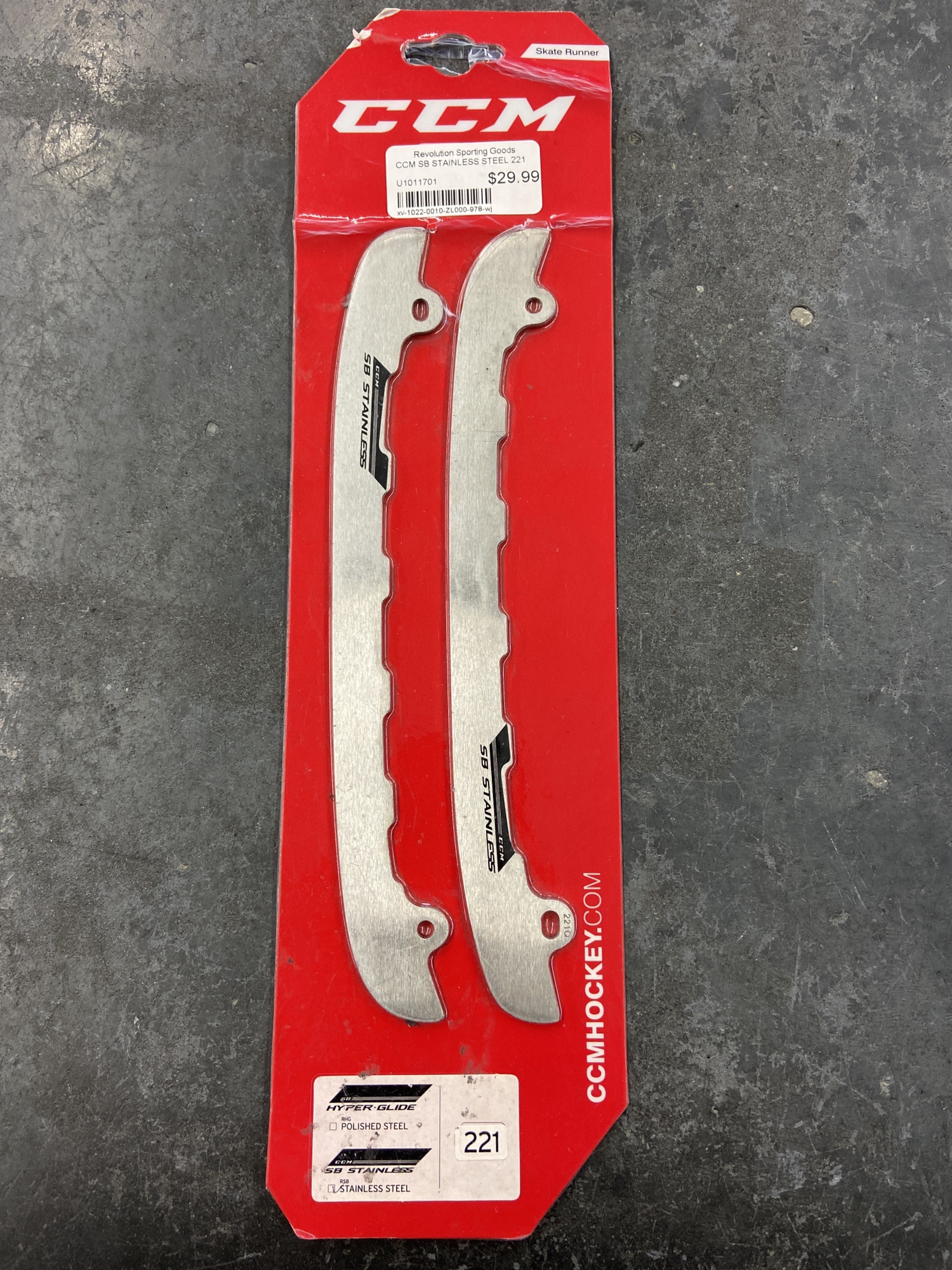 CCM sb stainless steel replacement blades 221 | SidelineSwap