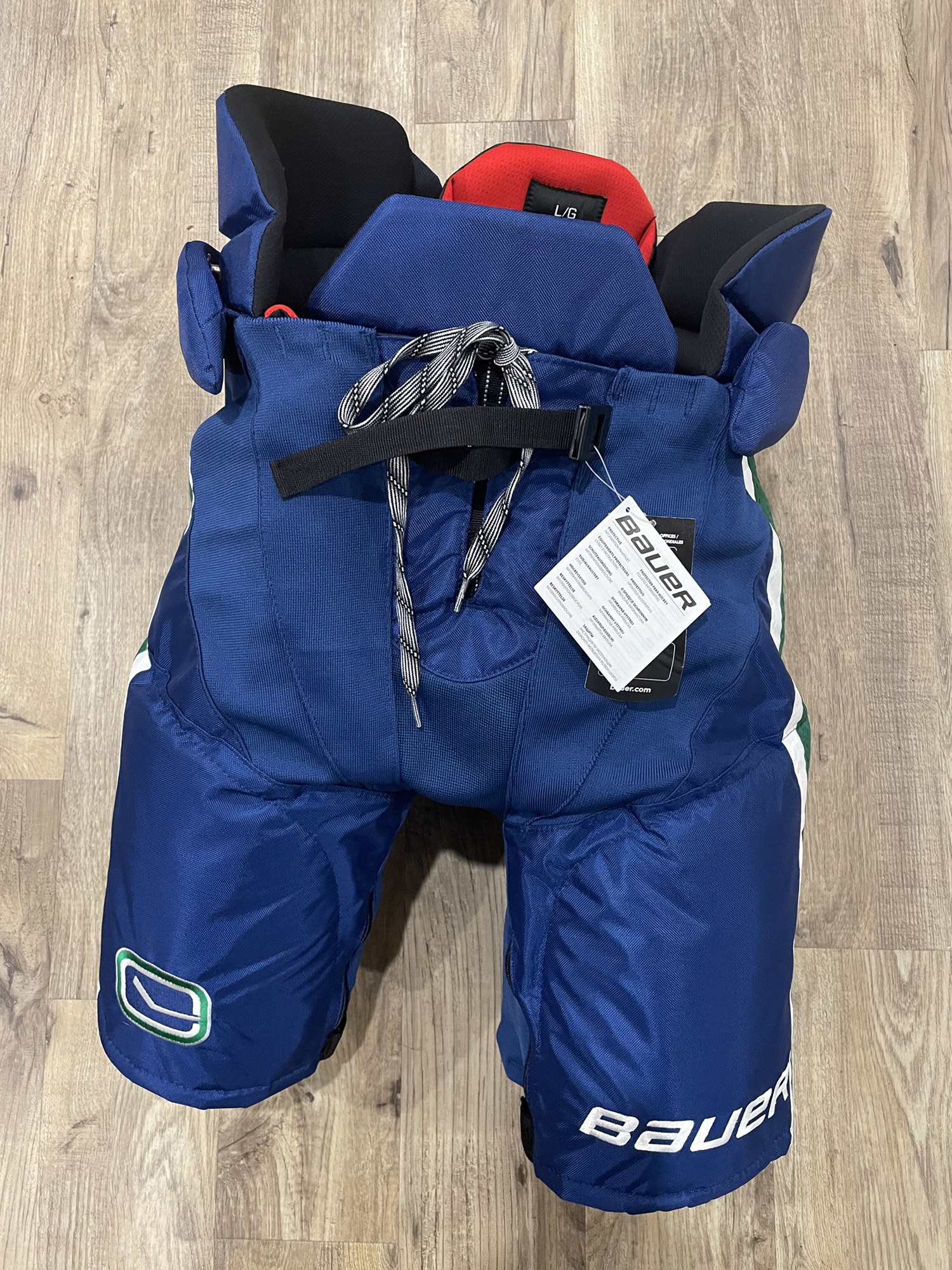 Bauer Vapor pro stock hockey pants large Vancouver Canucks | SidelineSwap