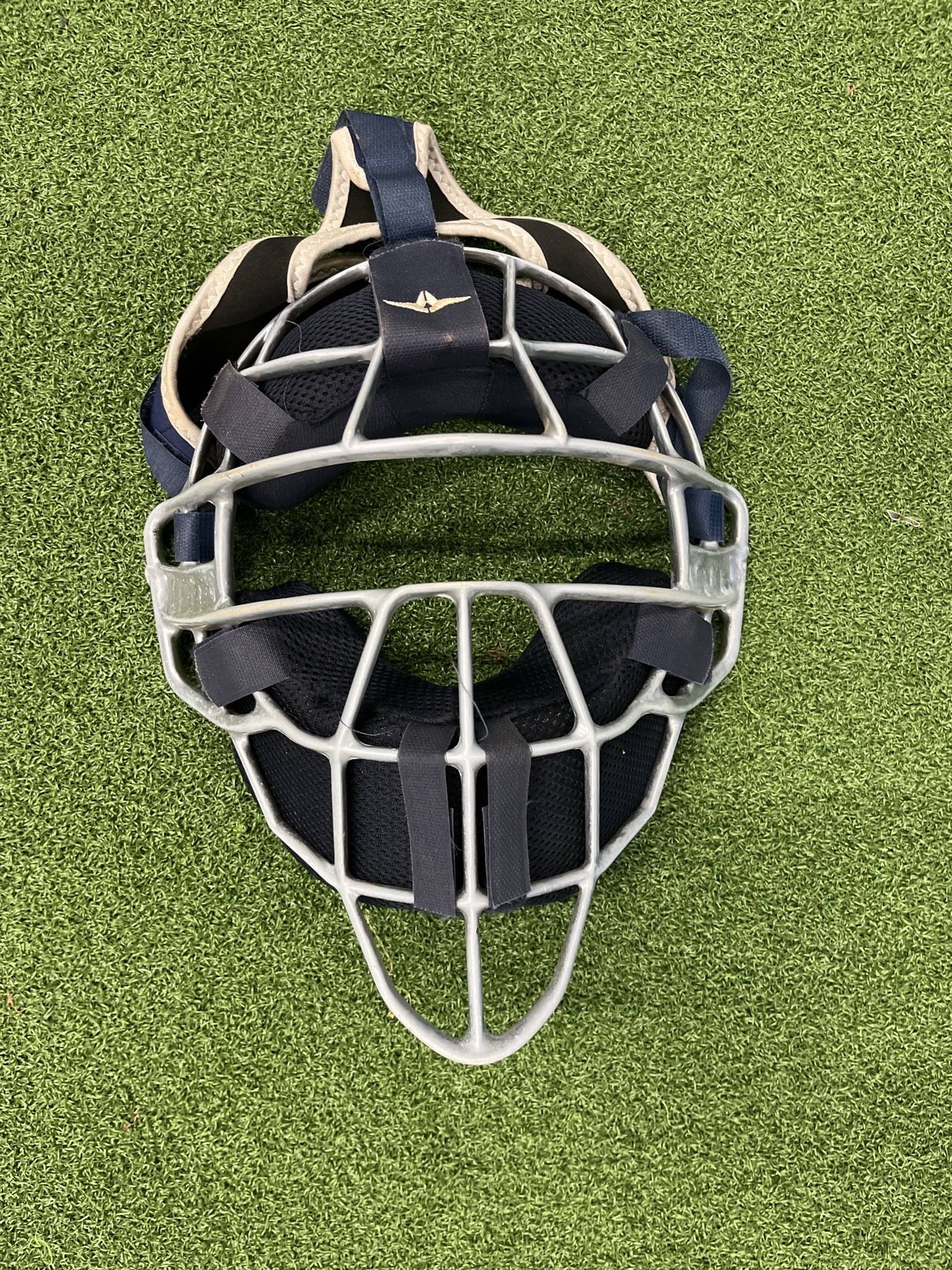 Used all star FM4000 Magnesium Facemask navy | SidelineSwap