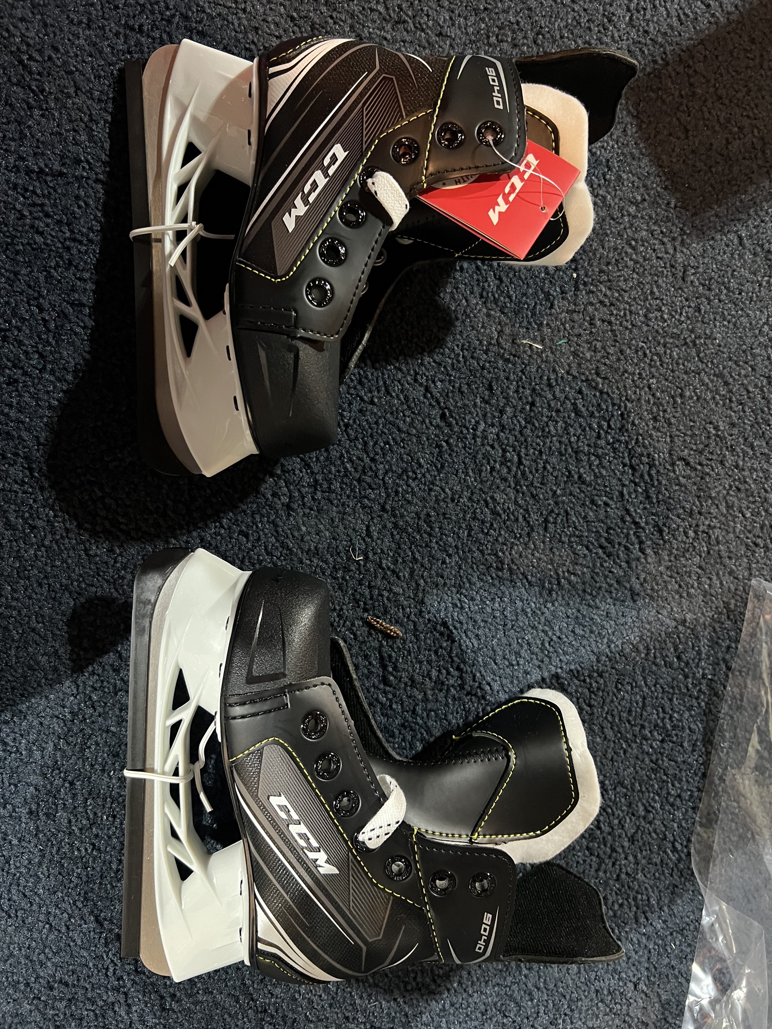 New CCM Regular Width Size 12 Tacks 9040 Hockey Skates | SidelineSwap