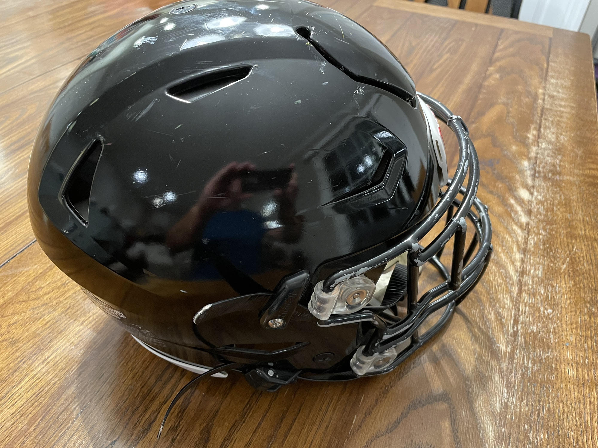 Riddell Speedflex Gloss Black Football Helmet | SidelineSwap